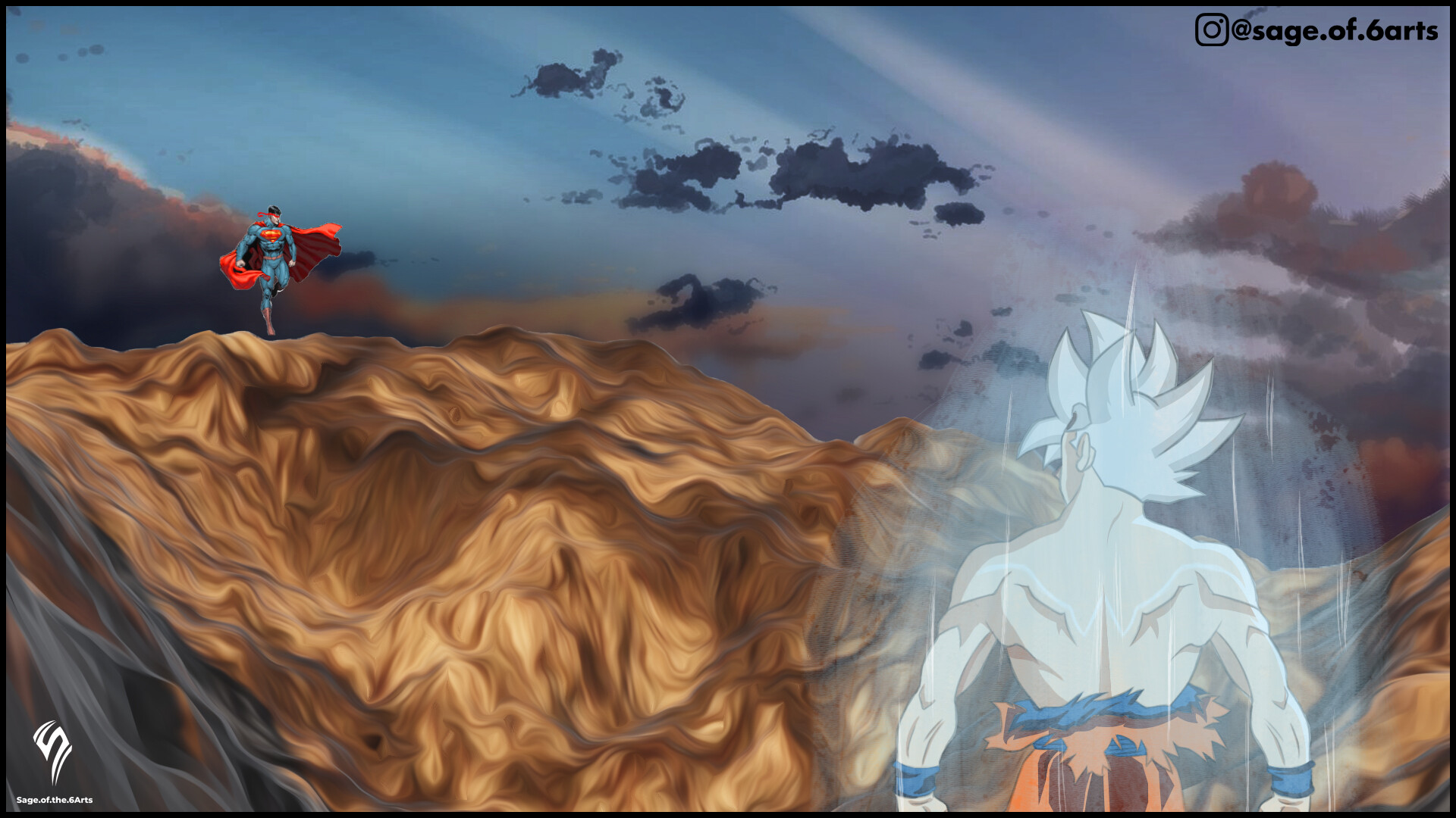 Goku Vs Superman Wallpaper