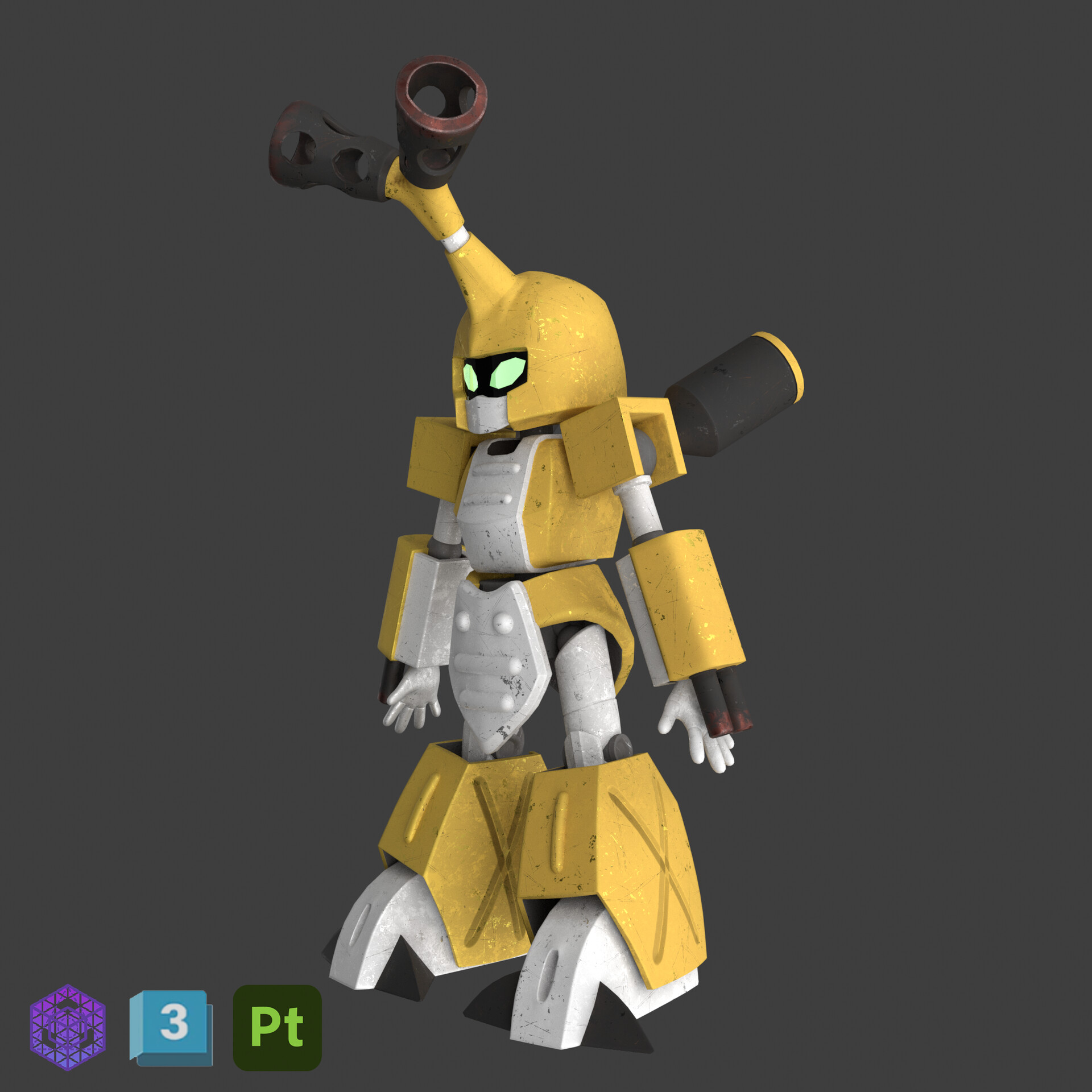 Metabee from «Medabots» 3D Model by Bar Tamir — ProUser.Me