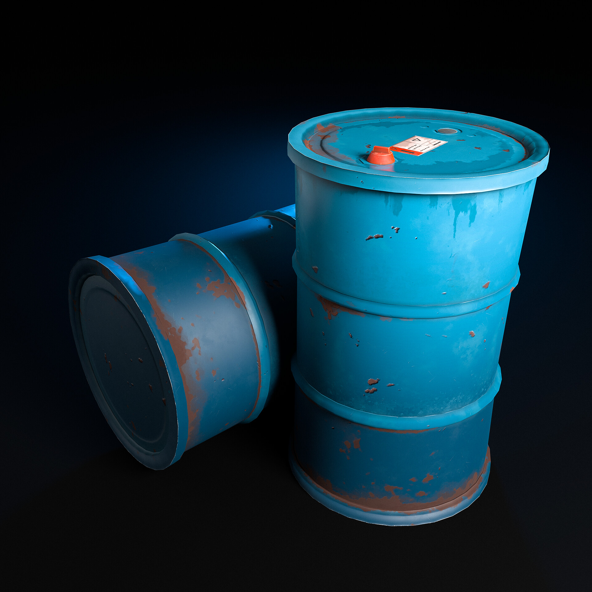 ArtStation - blue barrel