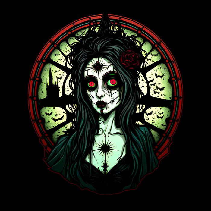 ArtStation - Zombie Goth Girl - with AI!