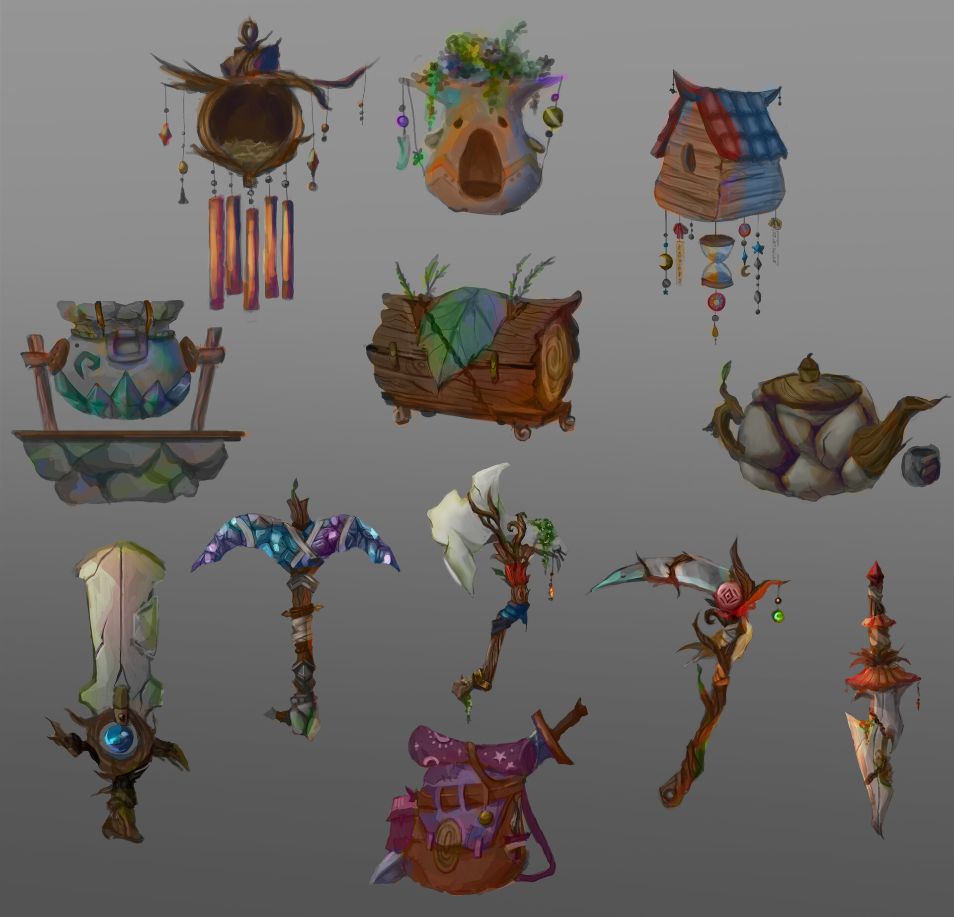 ArtStation - Fantasy props concept art