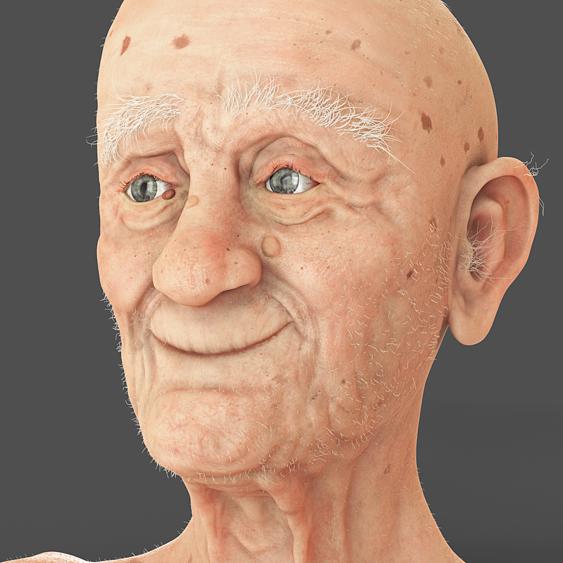 ArtStation - Old man bust