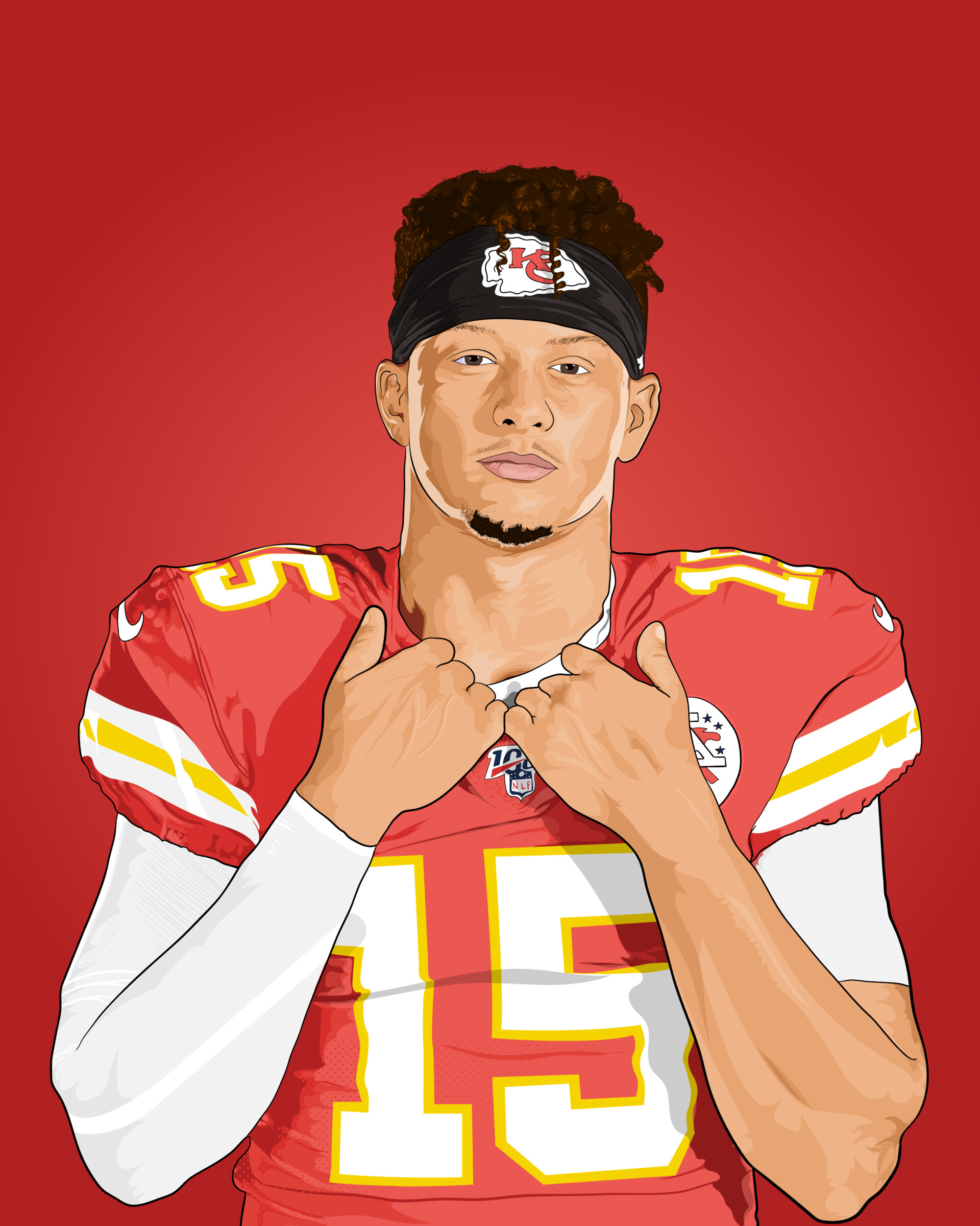 ArtStation - Illustration of Patrick Mahomes