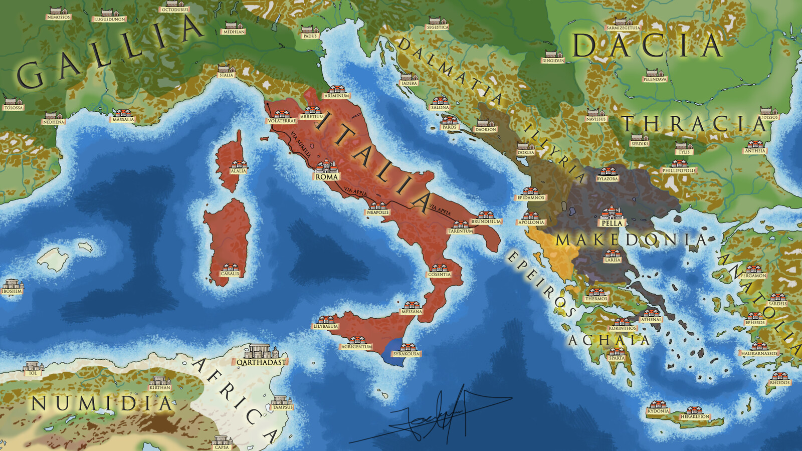Joaquin Maurel - Enemies of Rome - Hamilcar Barca & Xanthippus of Sparta