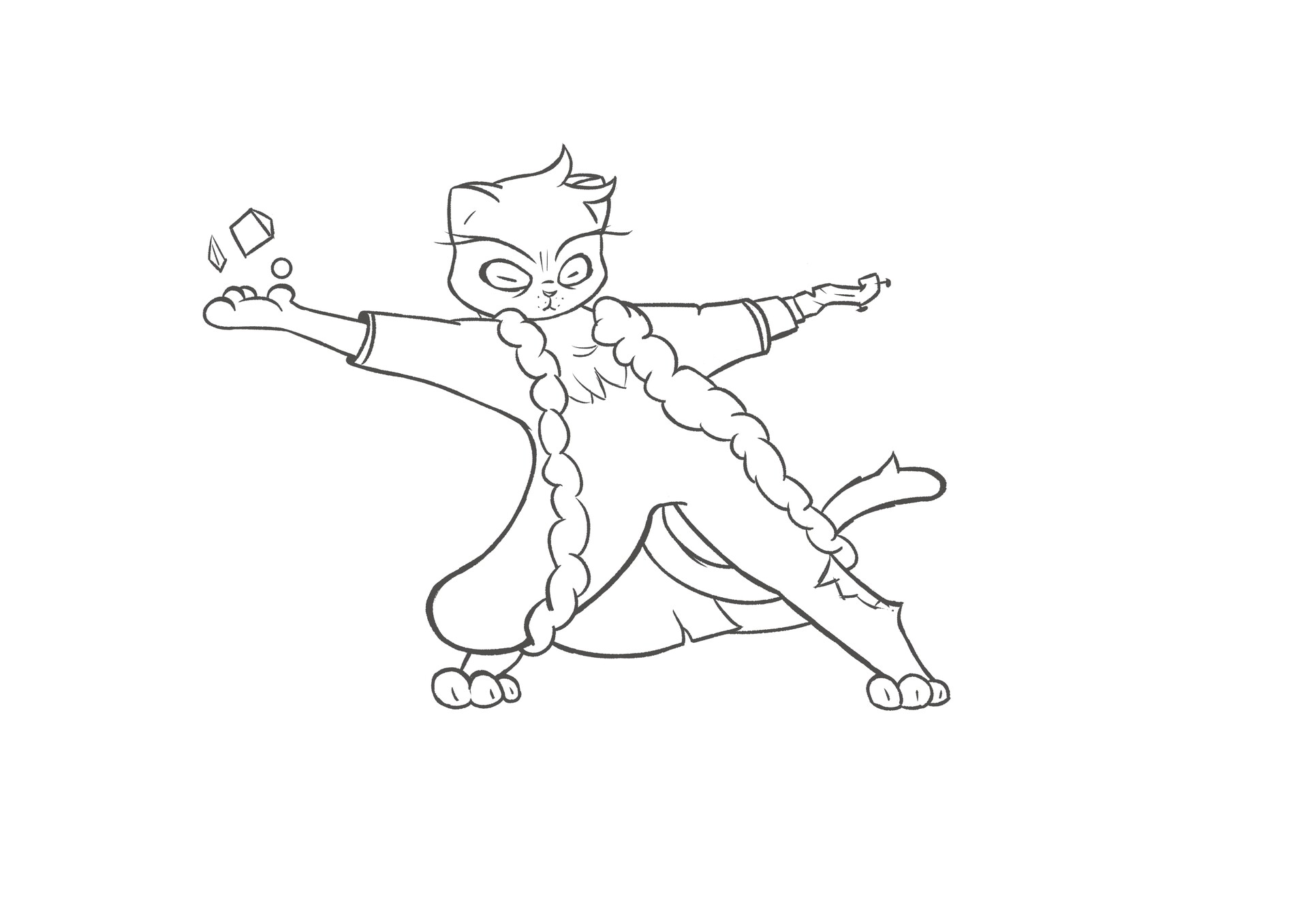 ArtStation - Cat Dynamic Pose Exercise