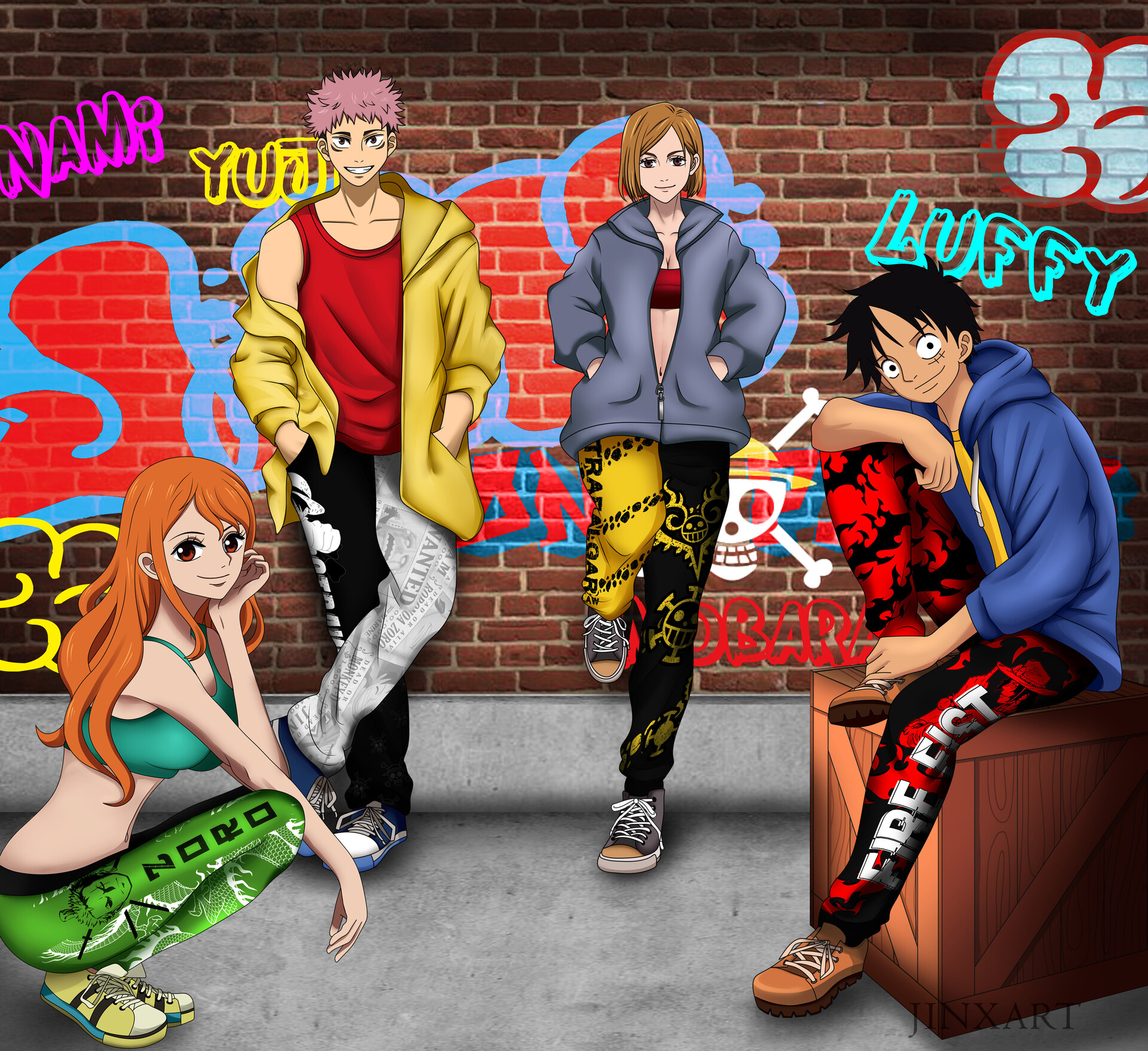 ArtStation - JJK x OP STREET ART