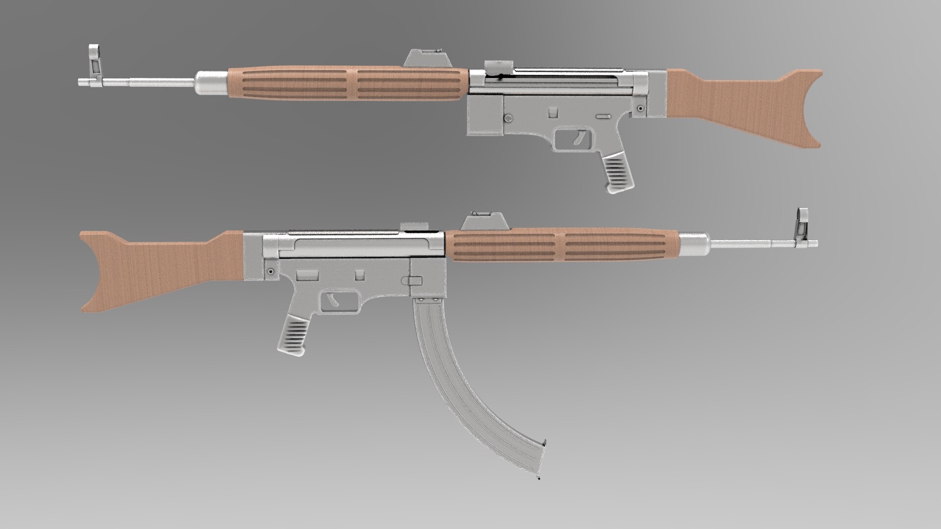 ArtStation - MP 45(M) Sturmgewehr 45
