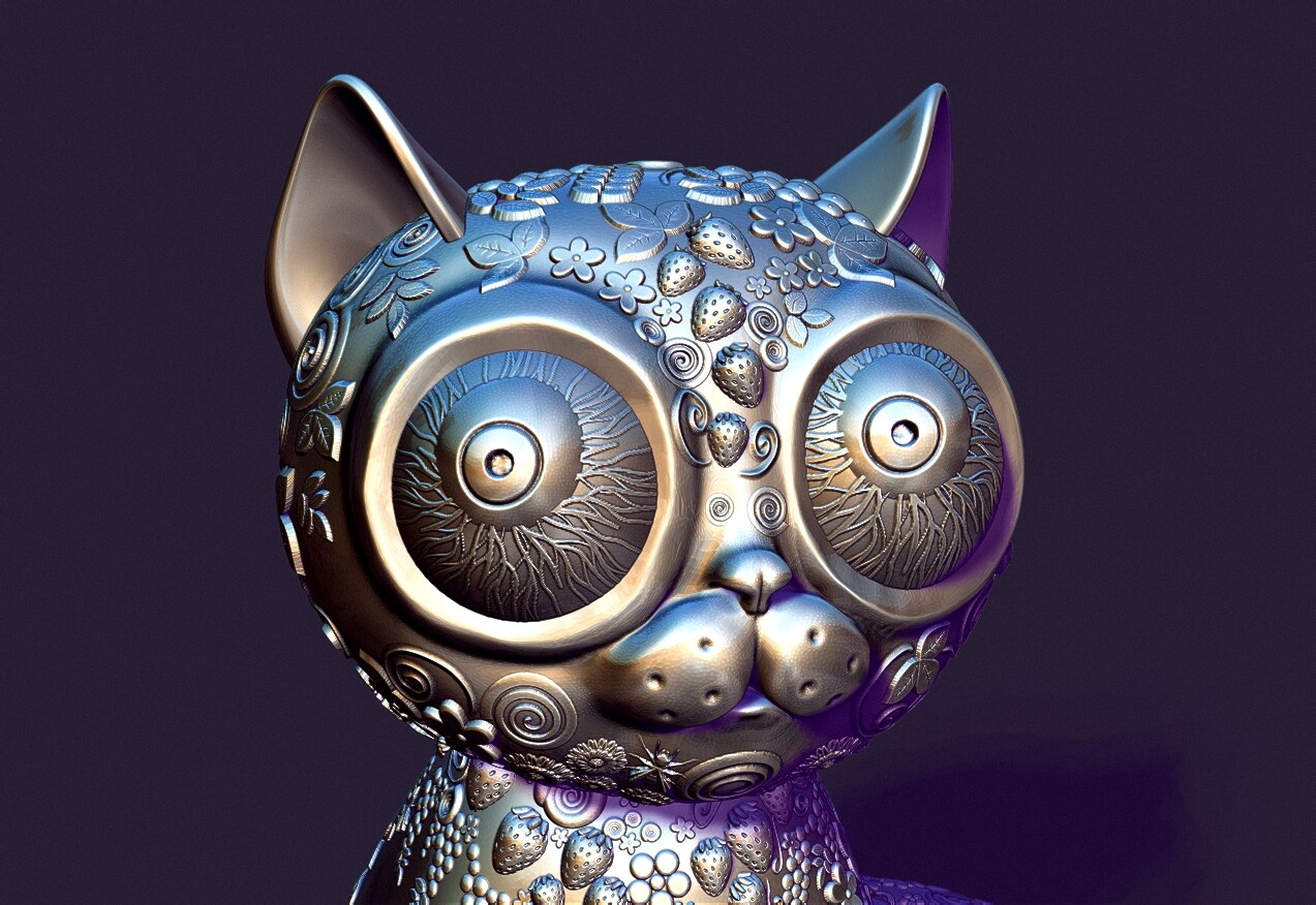 Victoria Kabanova - strawberry cat