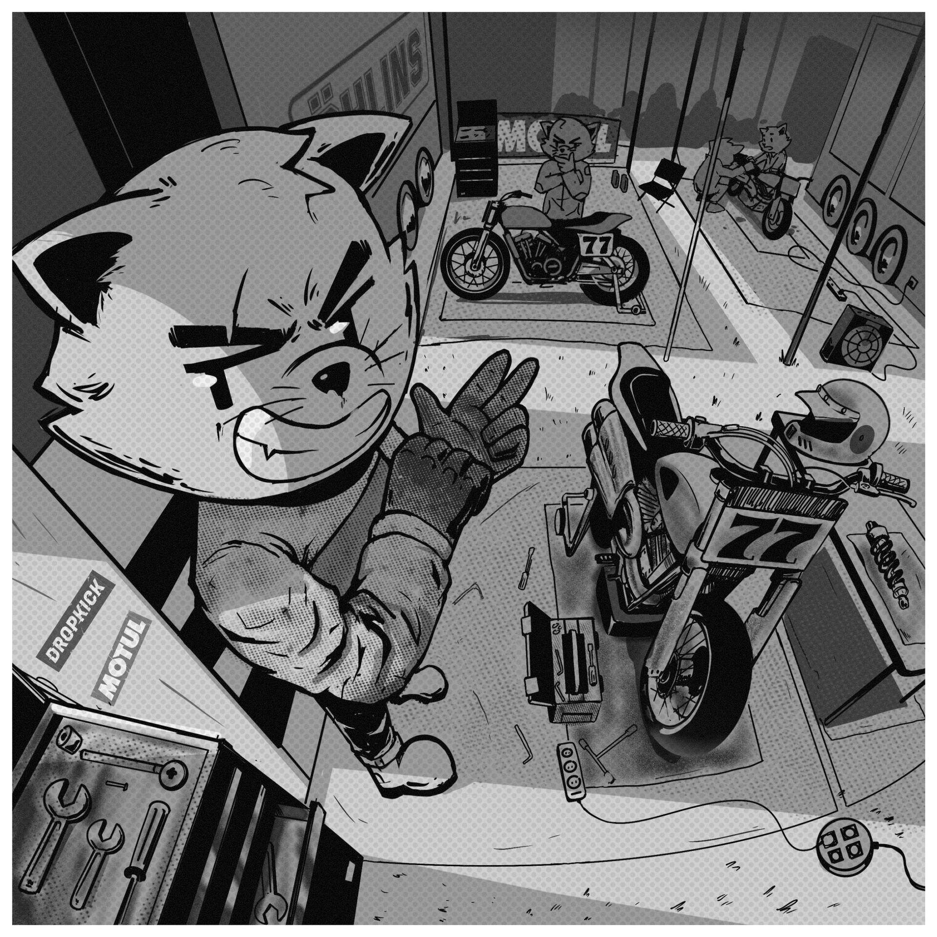 ArtStation - Flat Track Race Pit