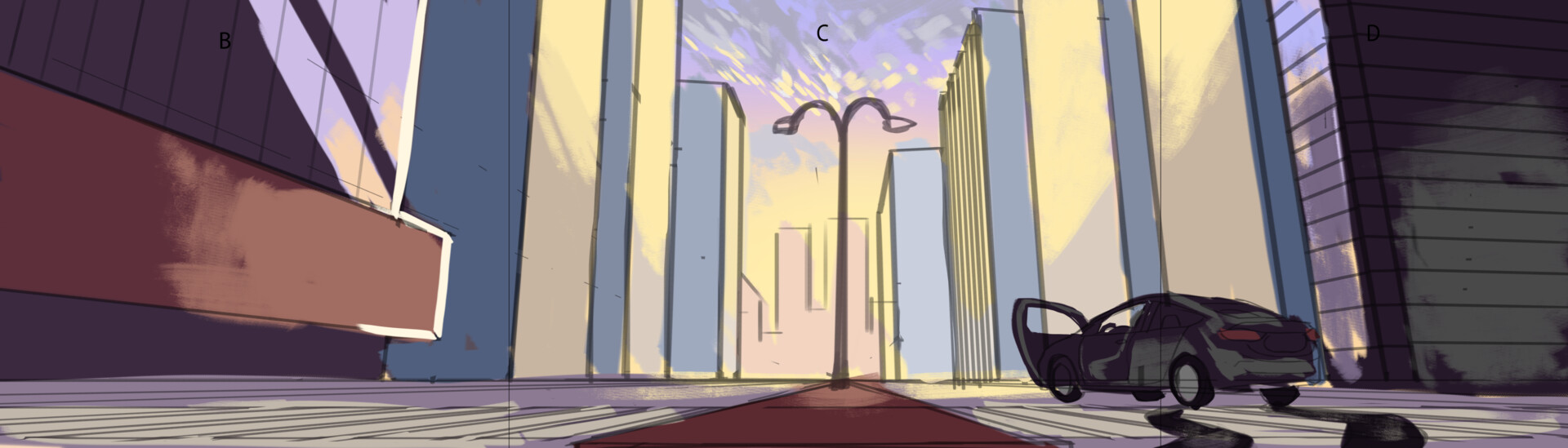 comic city landscape