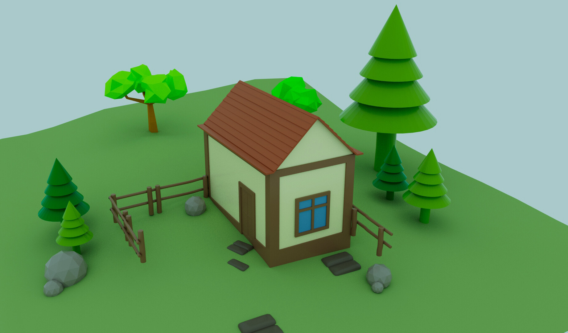 ArtStation - Low Poly House