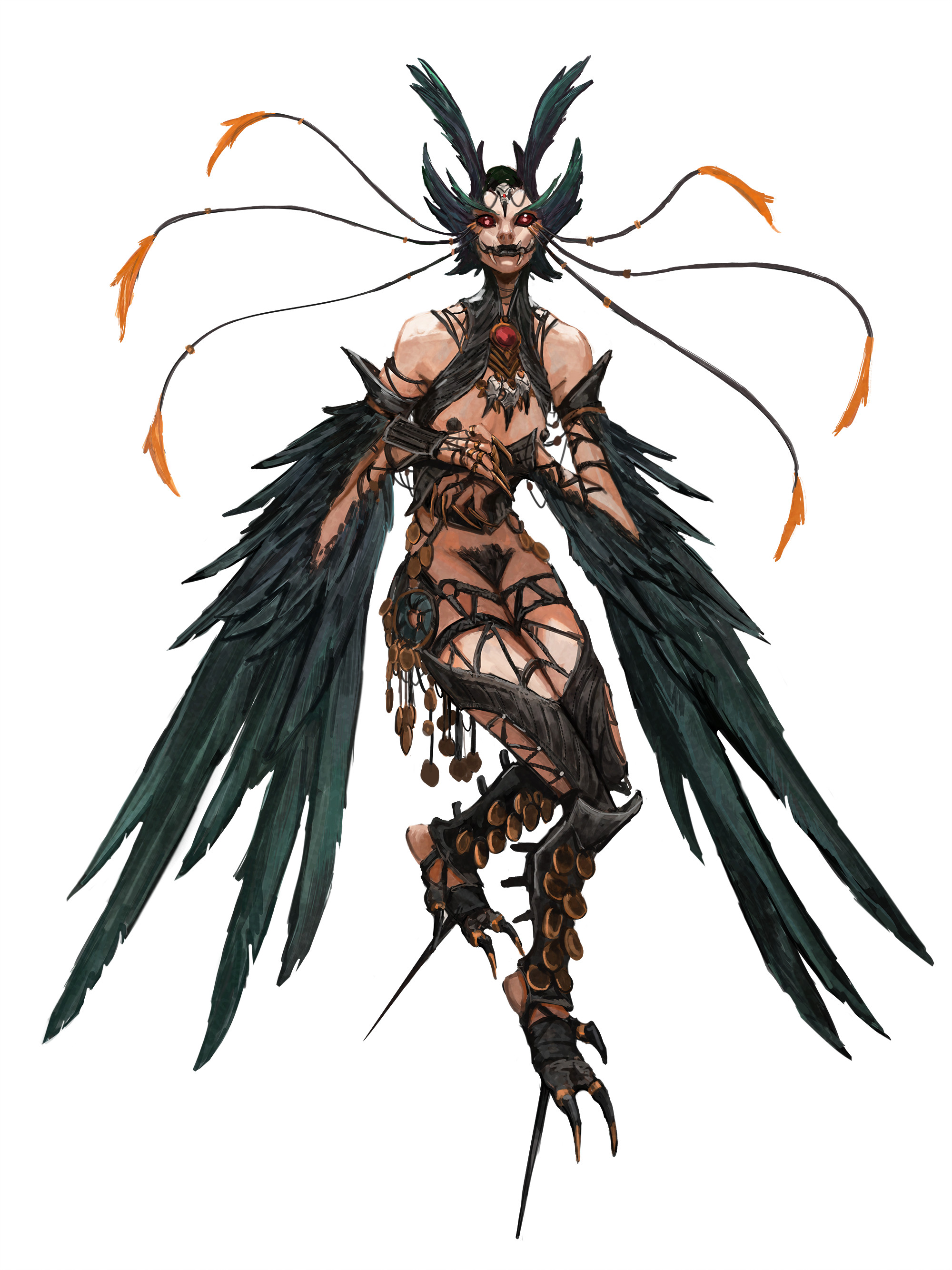 Harpy Queen by Alina Fuhrmann : r/ImaginaryMonsterGirls