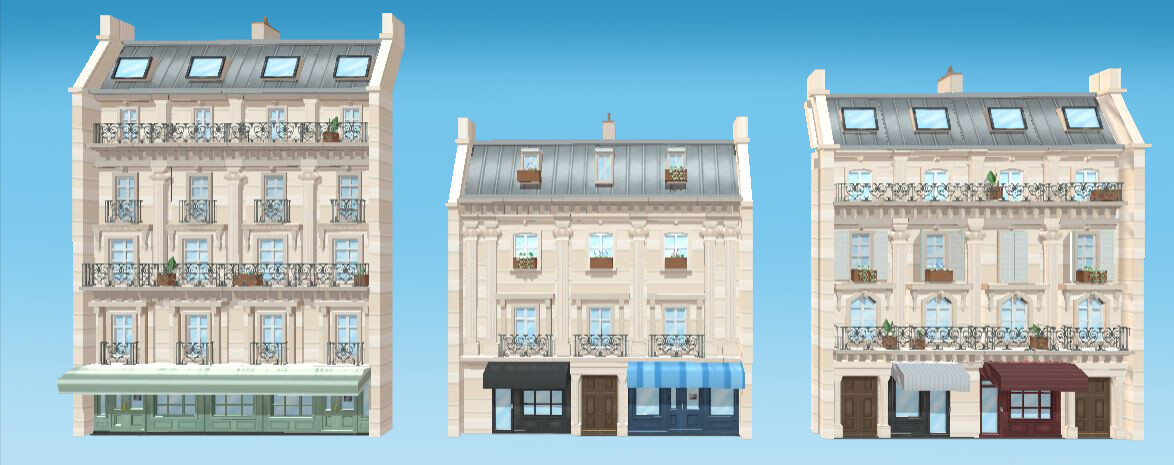 ArtStation - [3D] Haussmann buildings