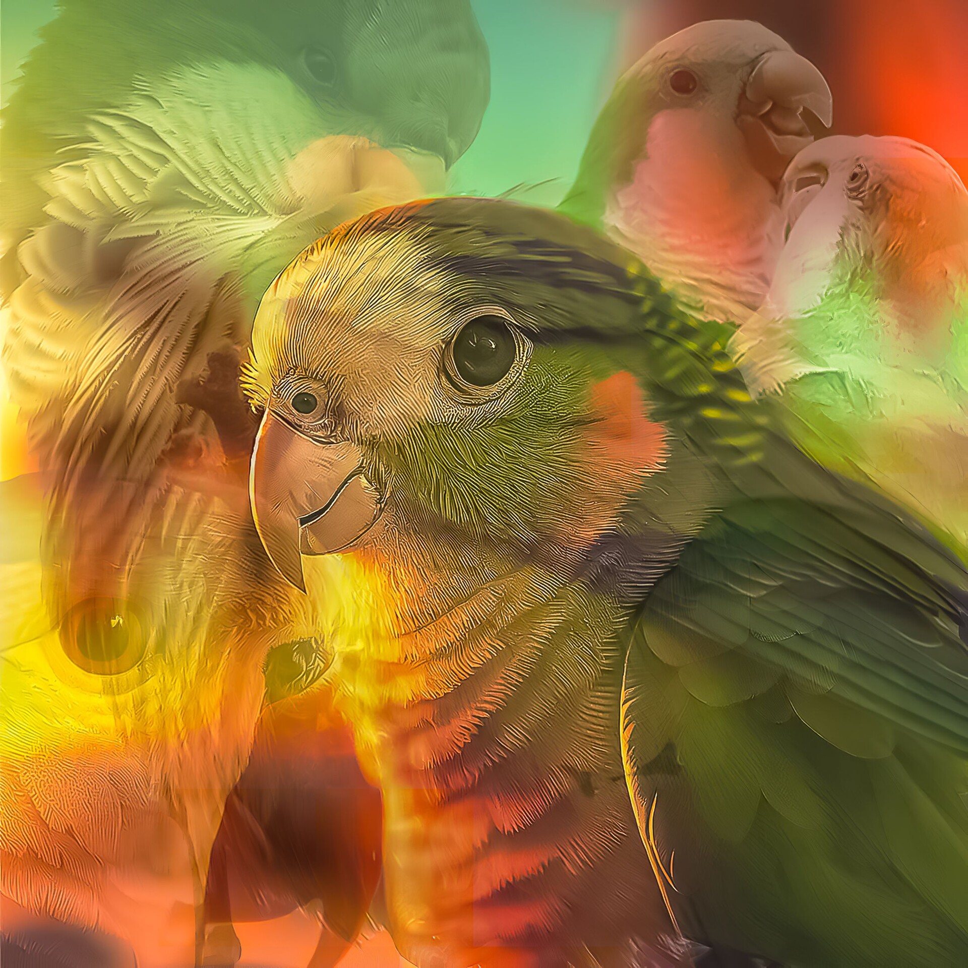 Rich Nardo - JFK Parakeets - From Home to NYC (Blended Photography + AI ...