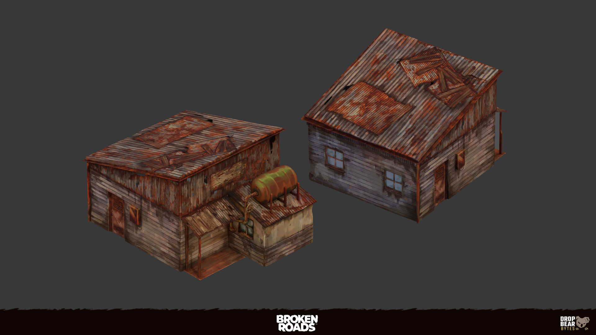 ArtStation - Post Apoc Texturing - Broken Roads