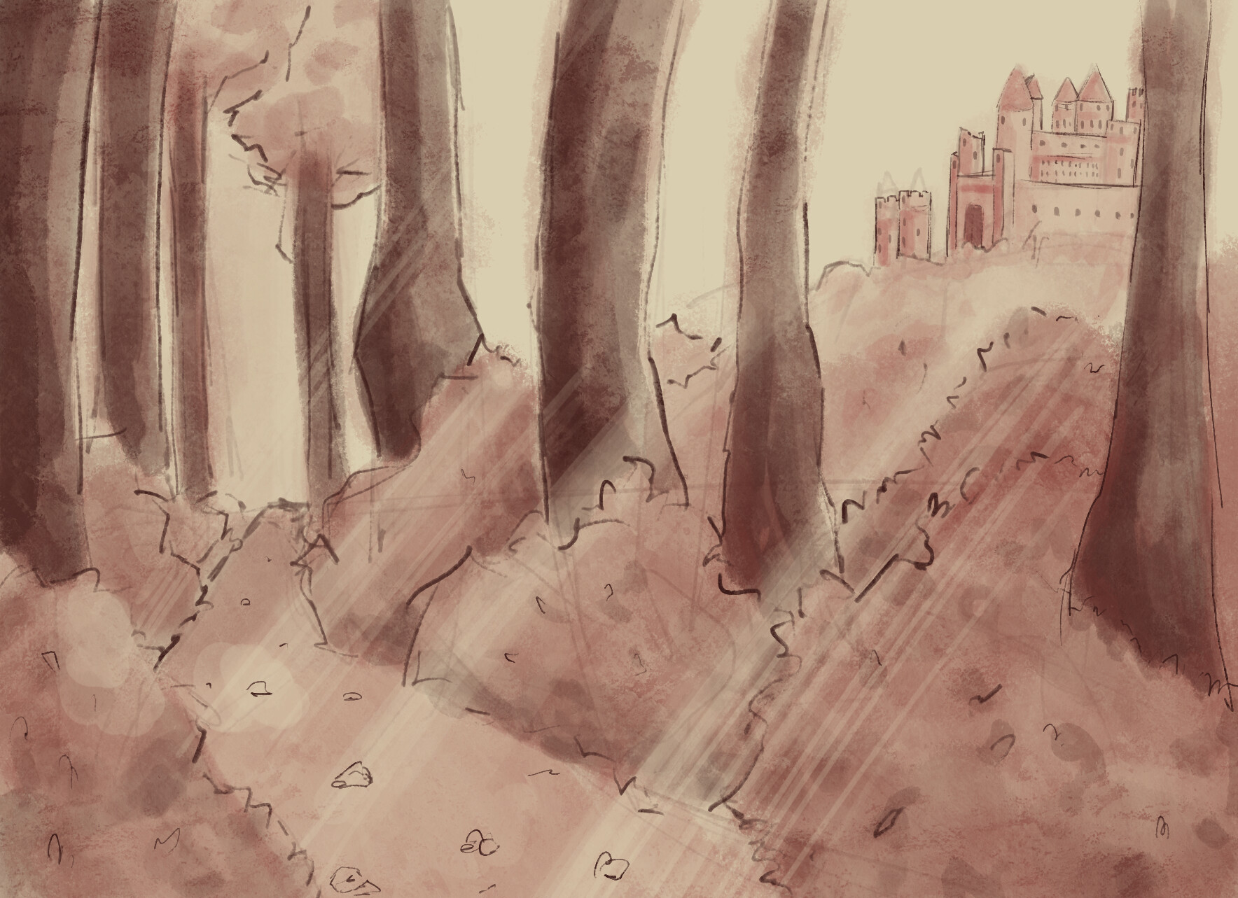 ArtStation - Forest Trail- Isekai Game