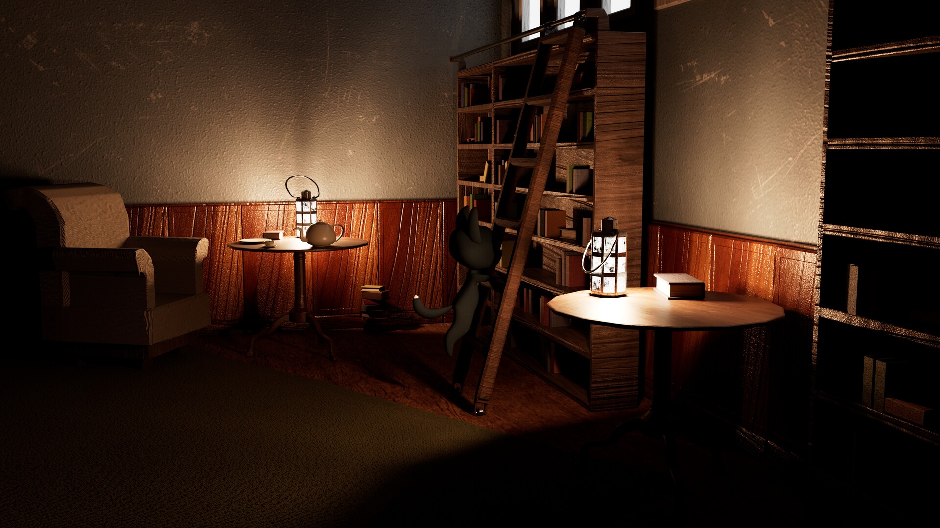 ArtStation - 3D Diorama - Scene "Witch Library"