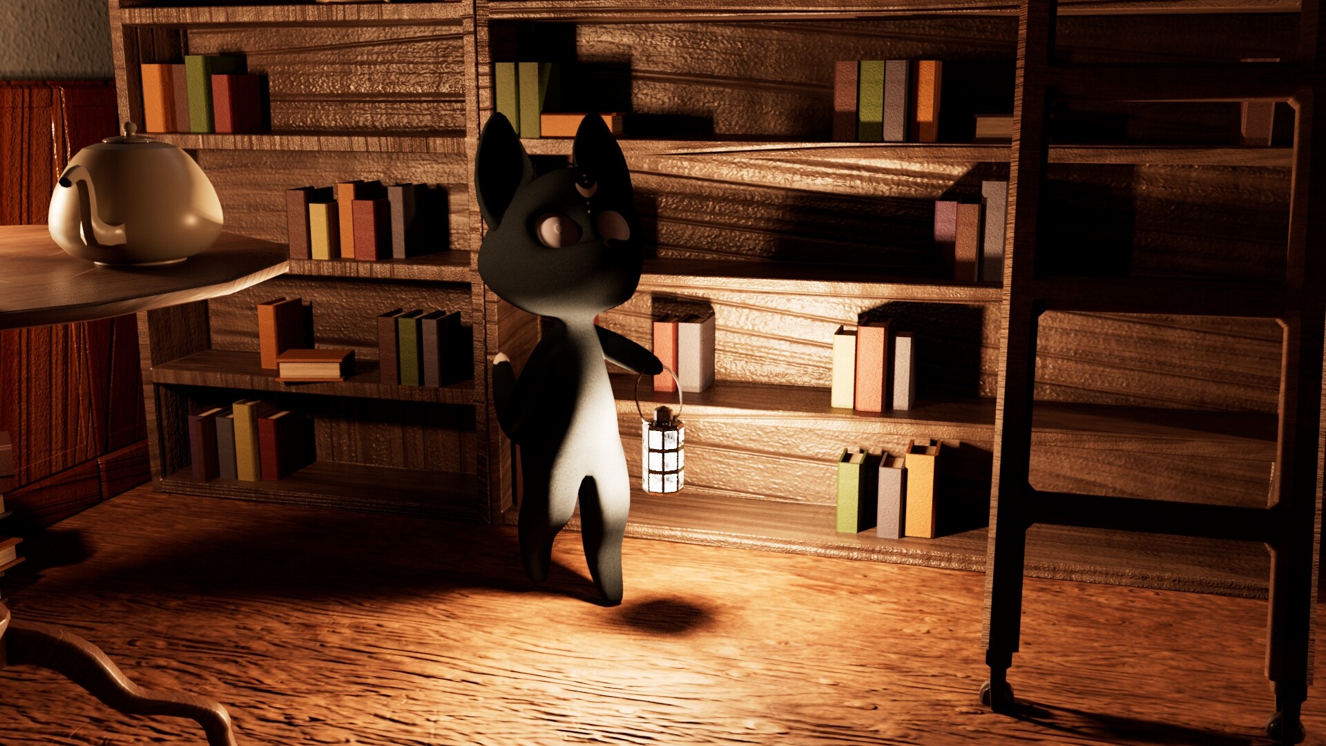 Lisa - 3D Diorama - Scene "Witch Library"