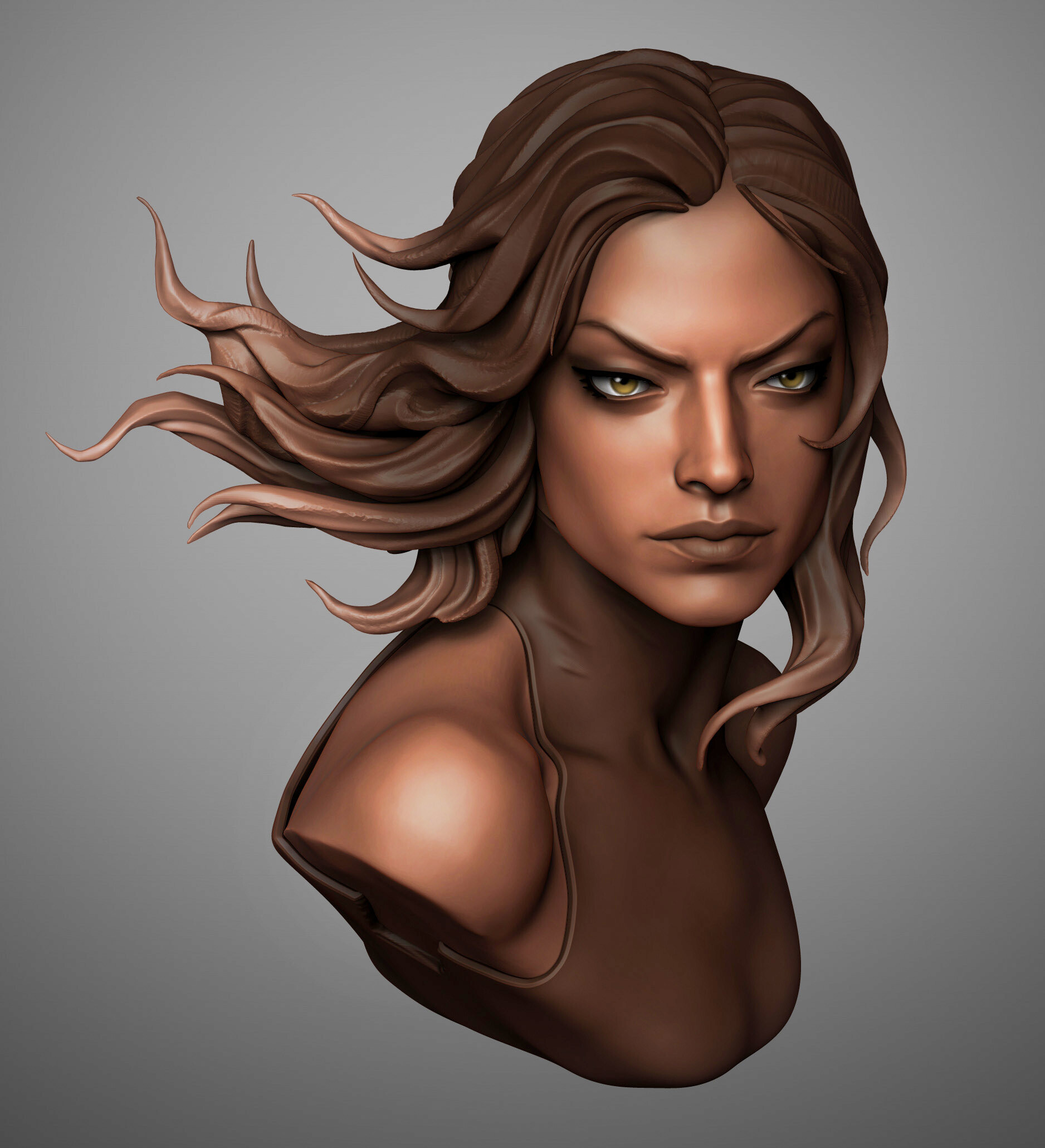 ArtStation - Female Hero Head - sketching