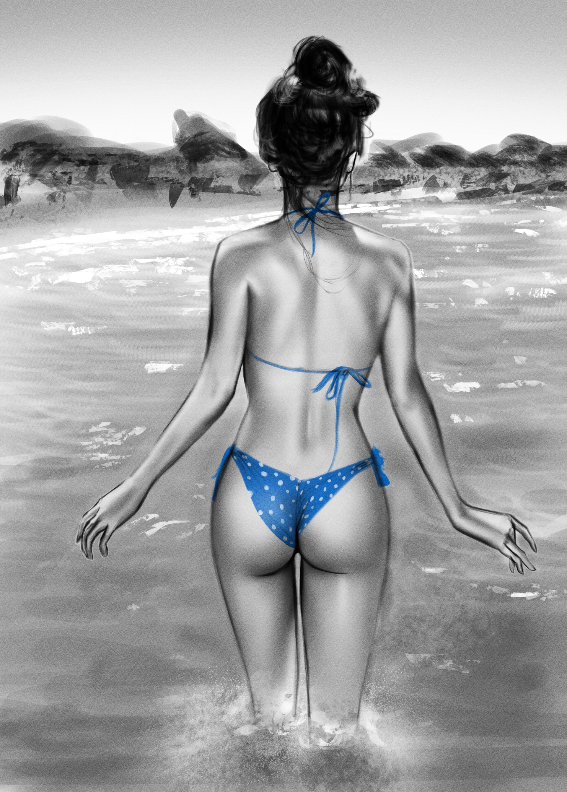 ArtStation - Back study drawing