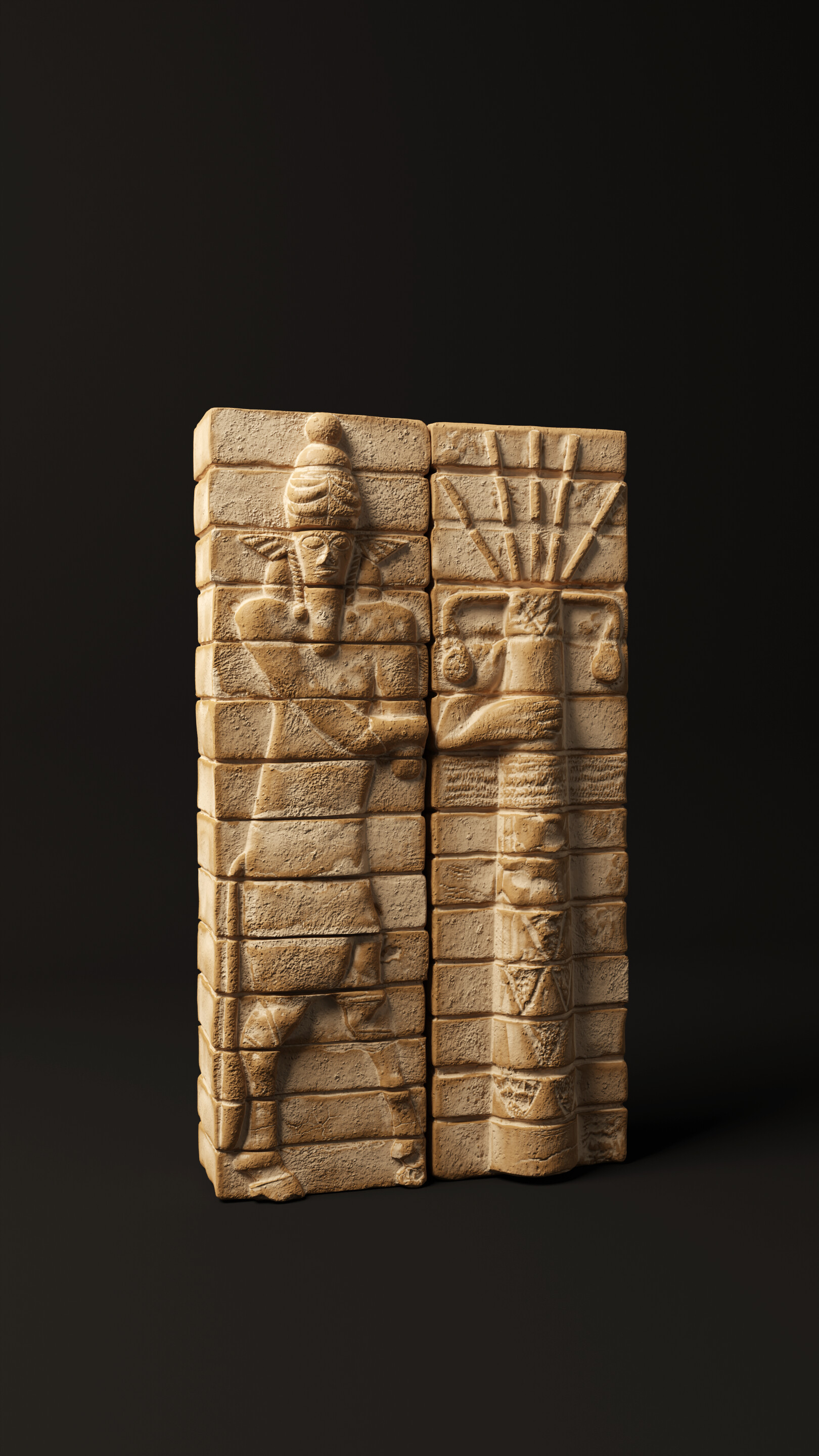 ArtStation - Fragments of decoration from the Temple of Inshushinak