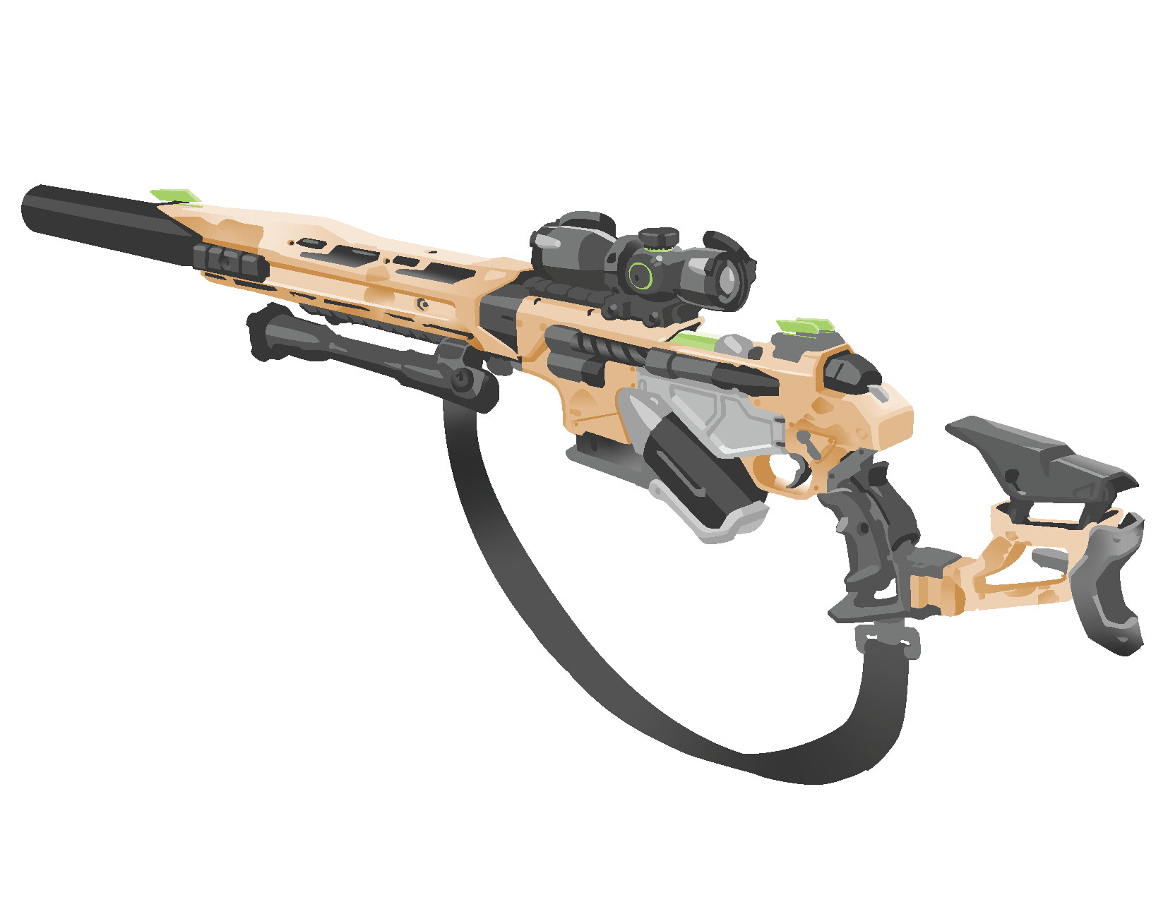 ArtStation - Ana Sniper Rifle