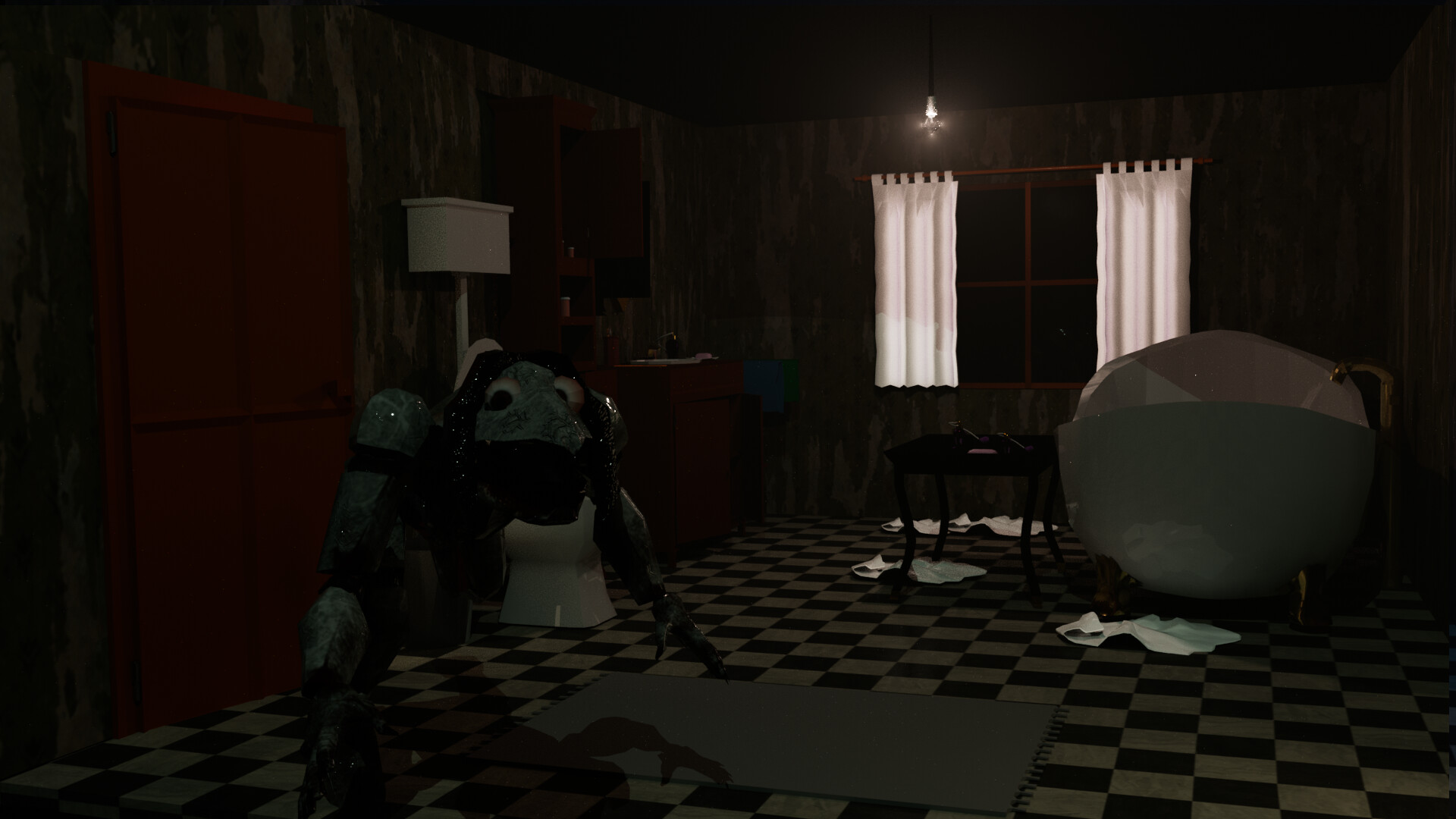 ArtStation - Horror Bathroom