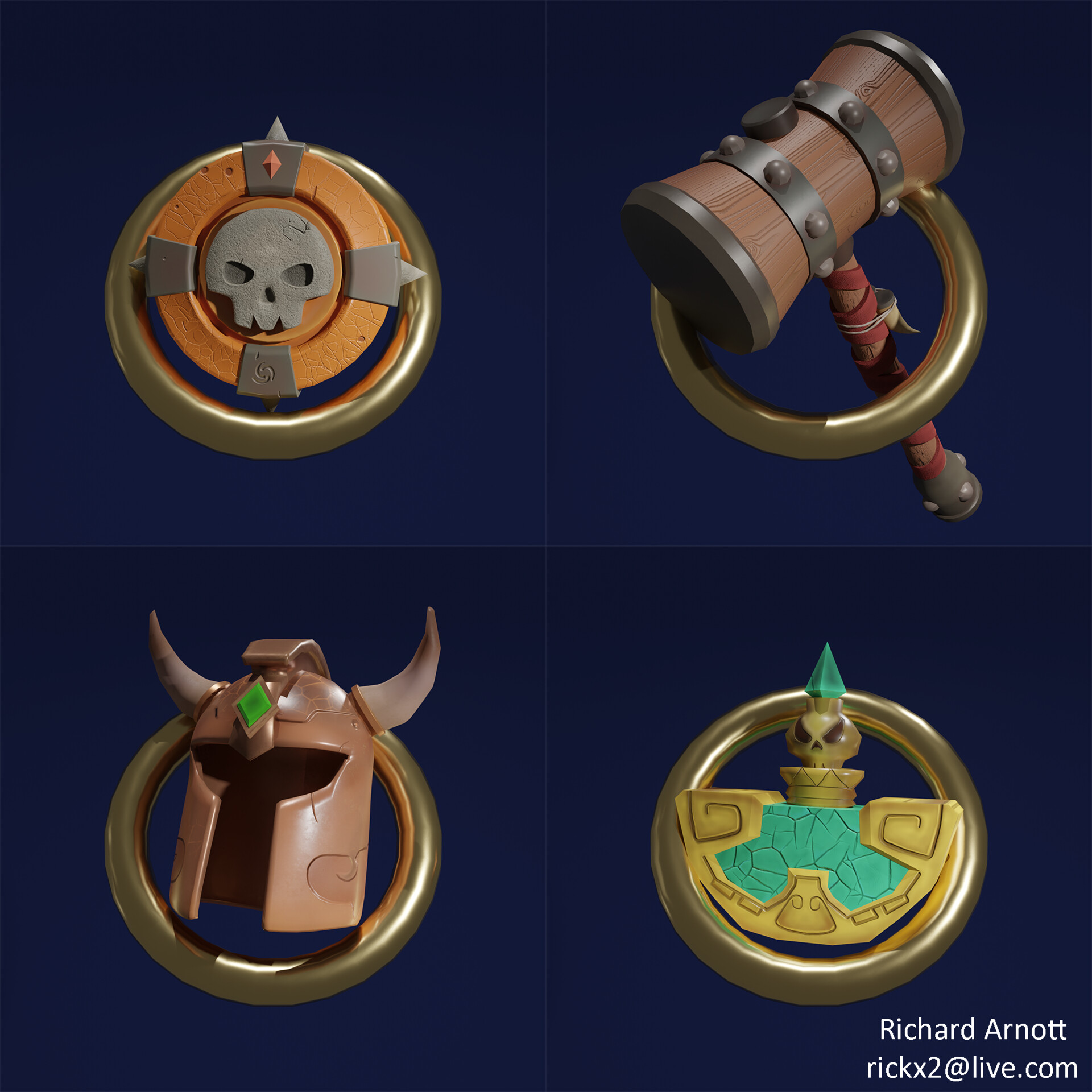 ArtStation - 3D Model Icons