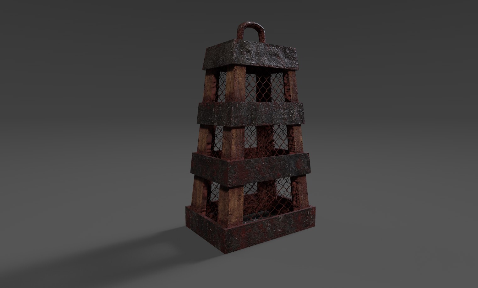 ArtStation - Rusty Cage Prop