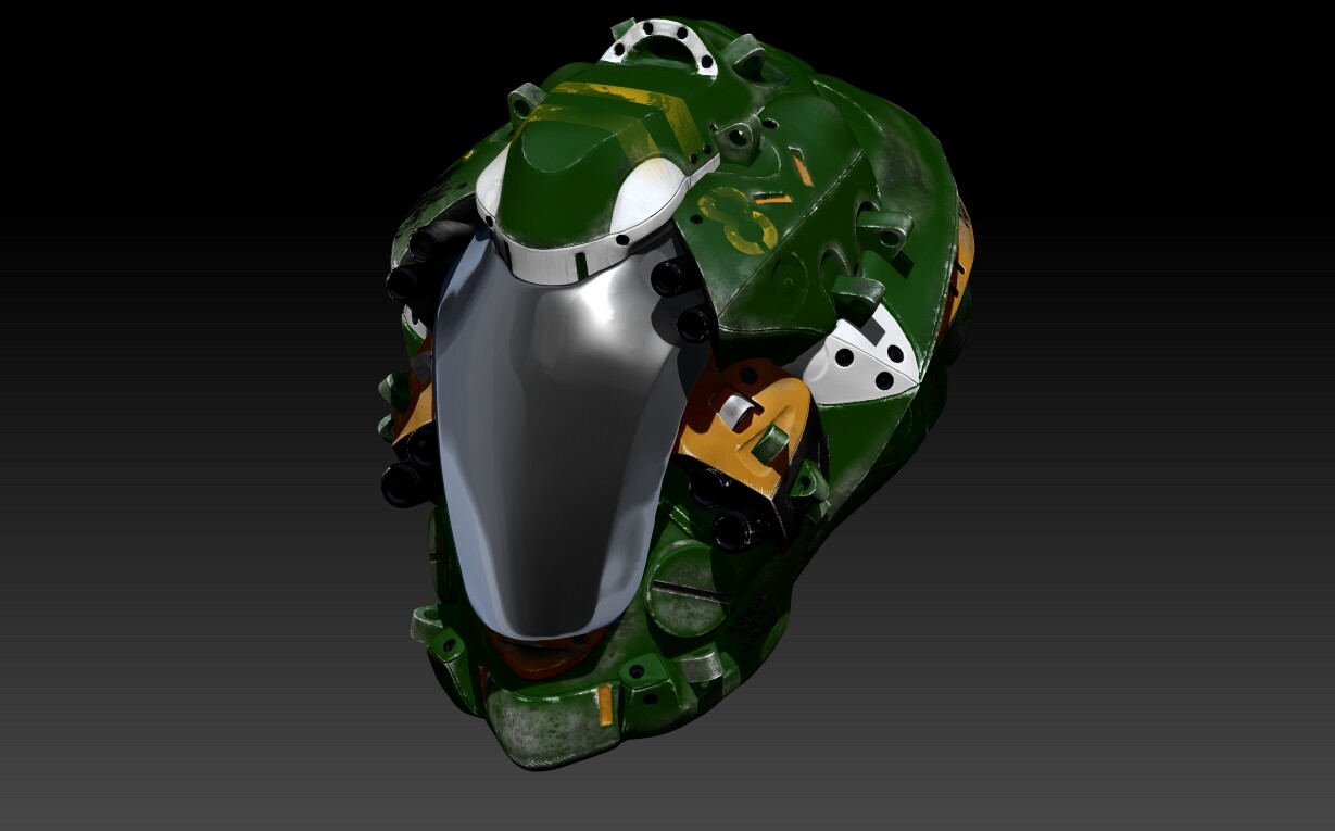 ArtStation - Sci-Fi Helmet - Lucky 8