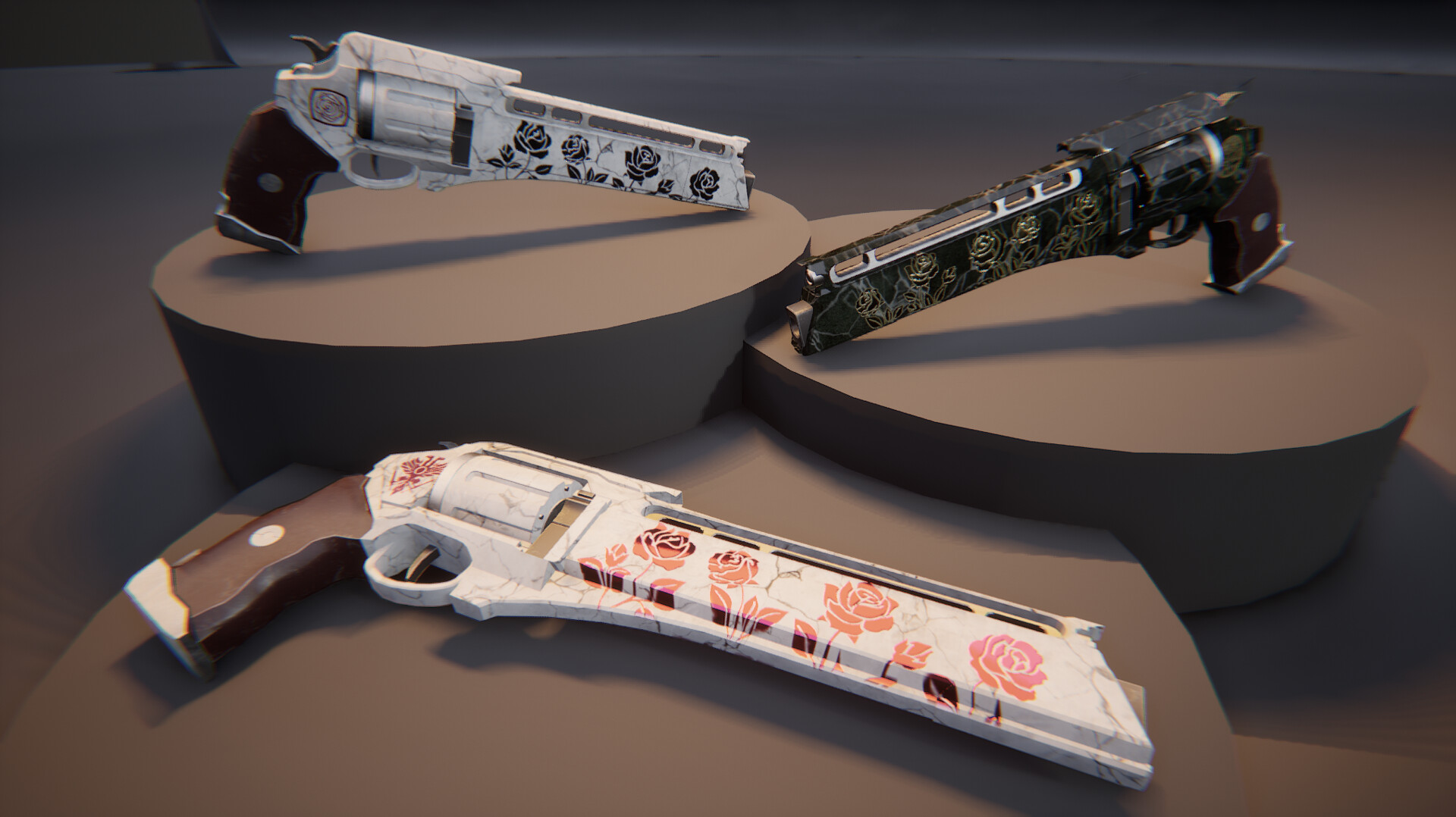 ArtStation - [Destiny 2 Fan Weapon Concept] Rose Hand canon Reskin