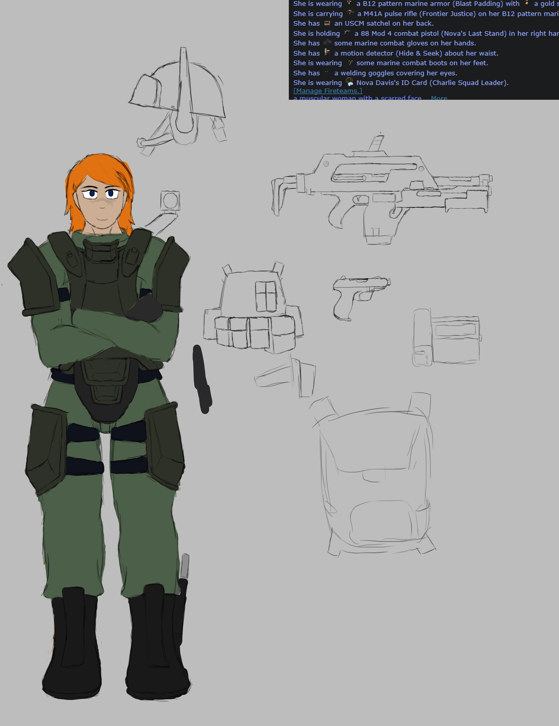 ArtStation - Nova Davis Reference Sheet