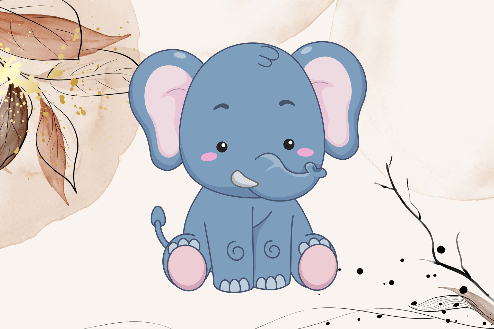 ArtStation - Lovely Baby Elephant