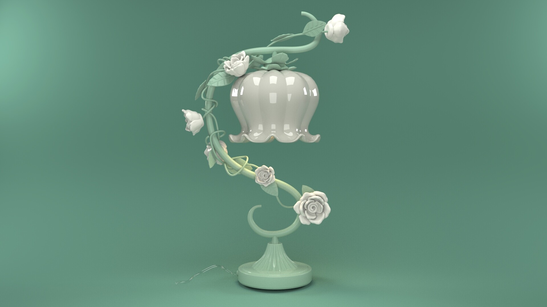 ArtStation - Floral Lamp