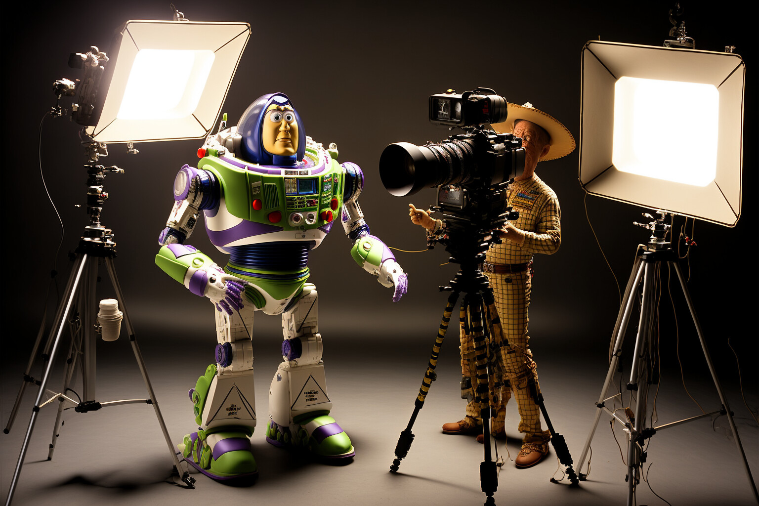 Surya Pandurangi's AI Art - Buzz Lightyear shooting for Toy Story