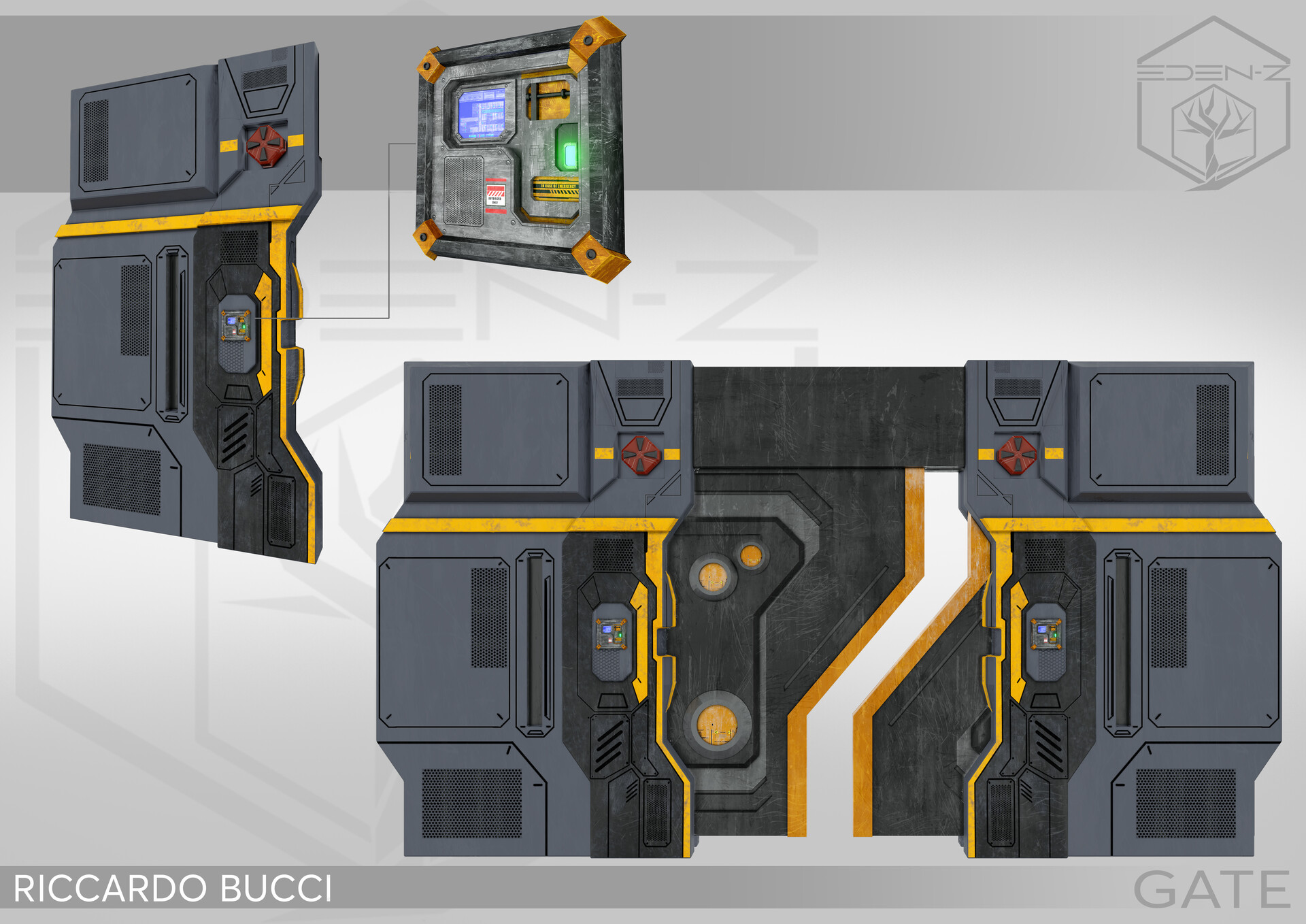 ArtStation - Scifi props gate