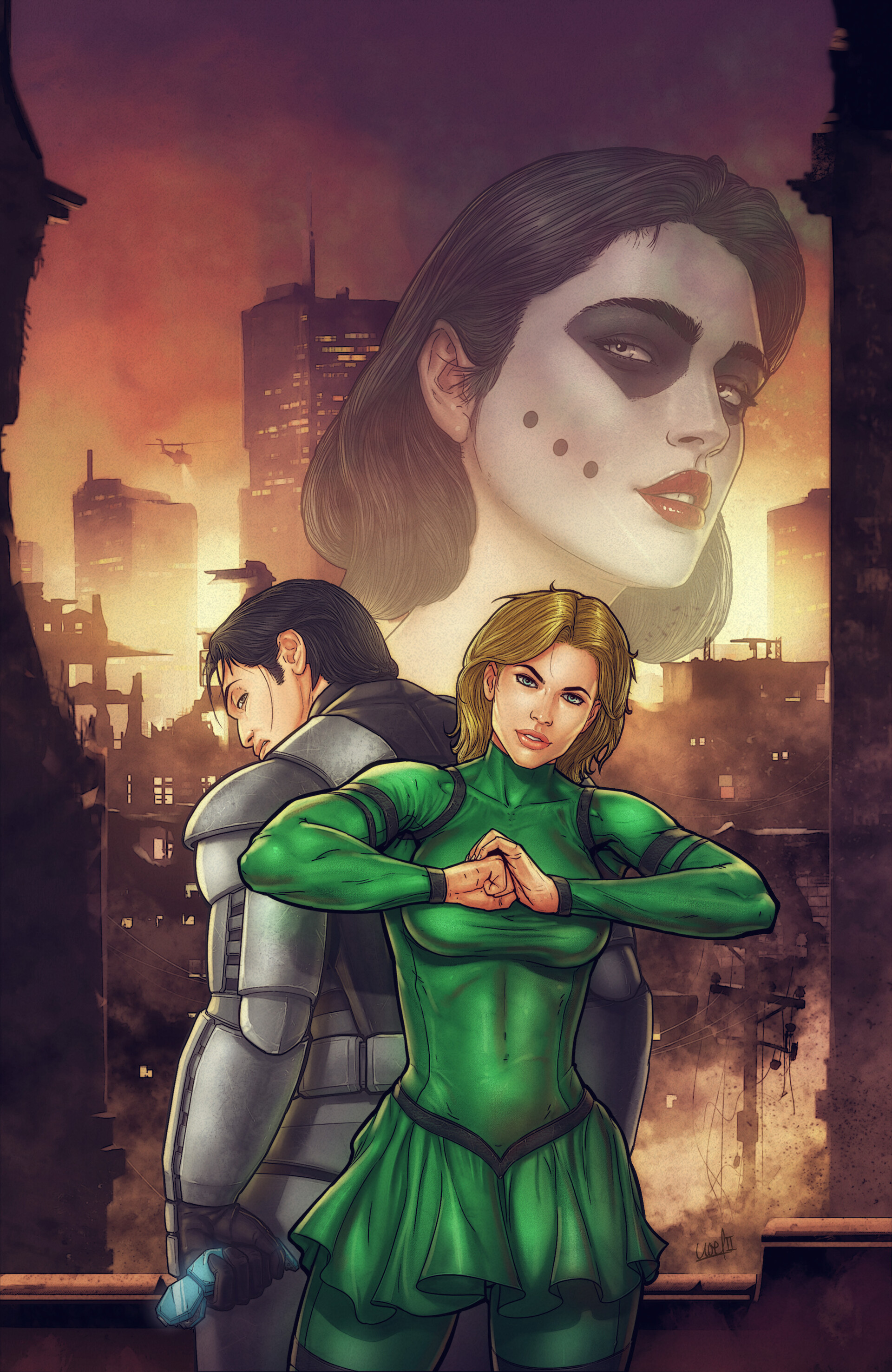 Noel Artwork - Lobo - Comic cover (Shades of Vengeance)