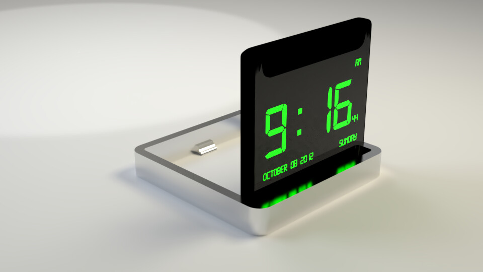 ArtStation - Digital clock