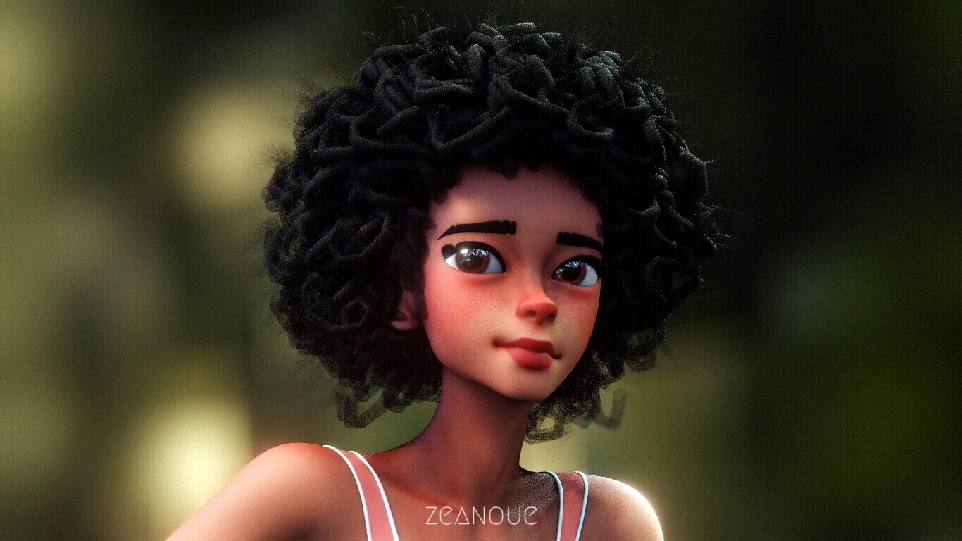 ArtStation - Afro Girl