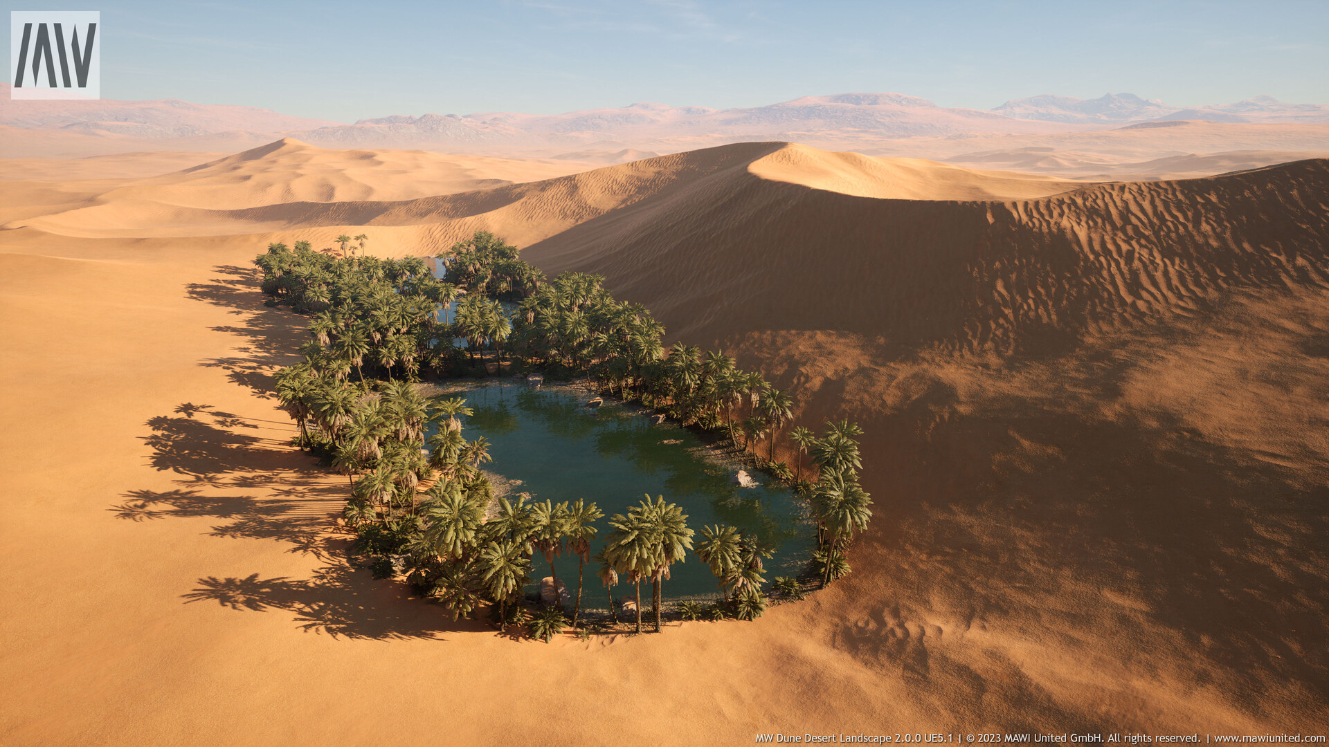 MAWI United - UE5.1 Dune Desert Landscape Nanite