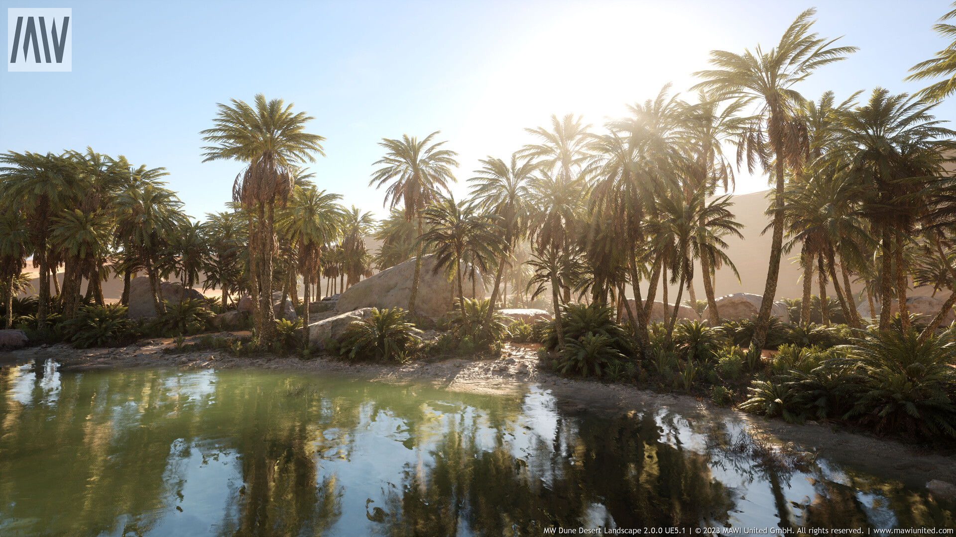 MAWI United - UE5.1 Dune Desert Landscape Nanite