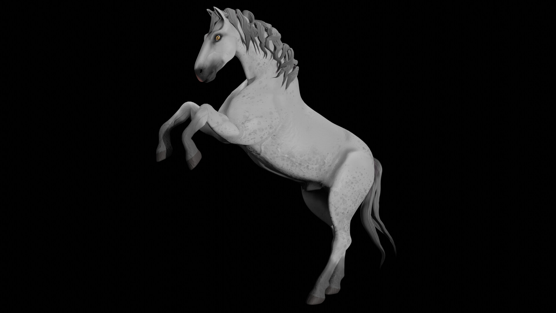 ArtStation - 3D hand-painted textured and rigged Horse game asset