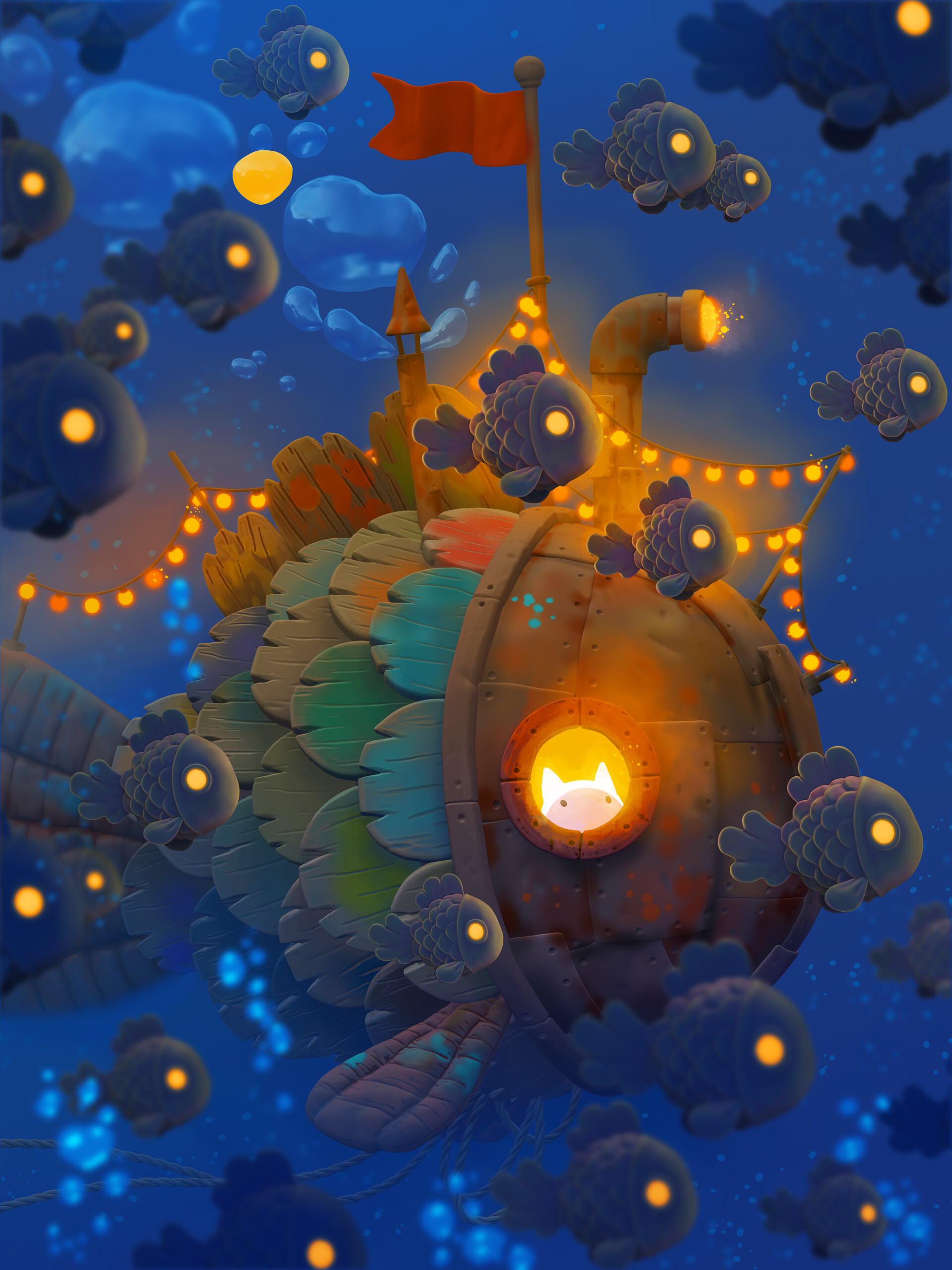ArtStation - Submarine fish