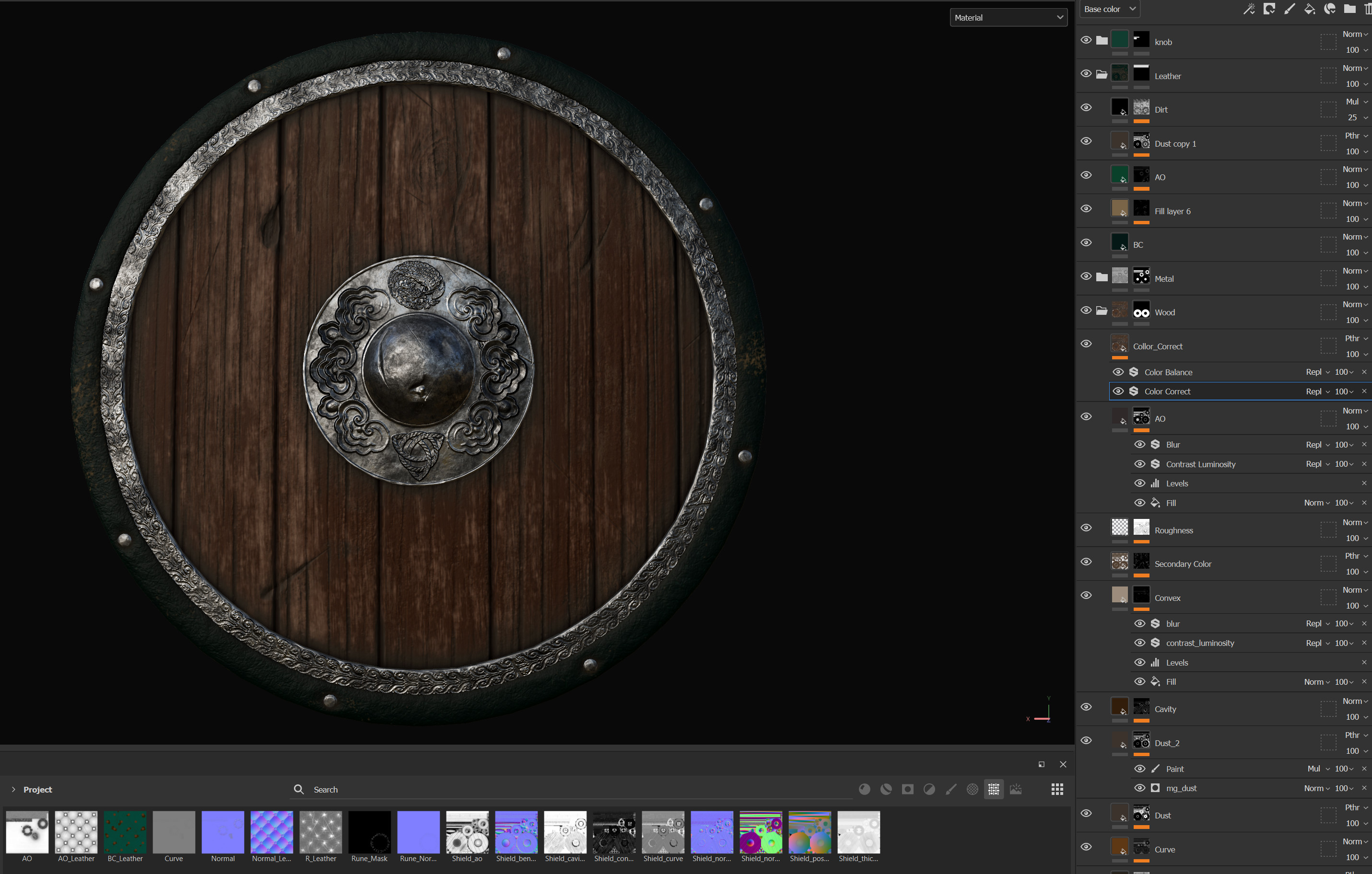 Korman Nagaru - Enchanted Viking Shield