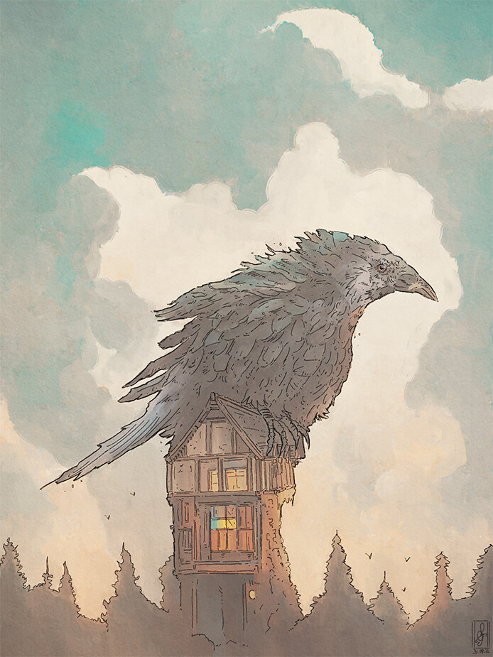 ArtStation - Giant Raven