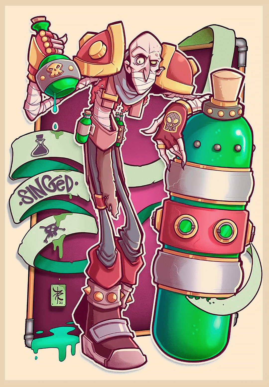 ArtStation - Singed Fan Art - League of Legends