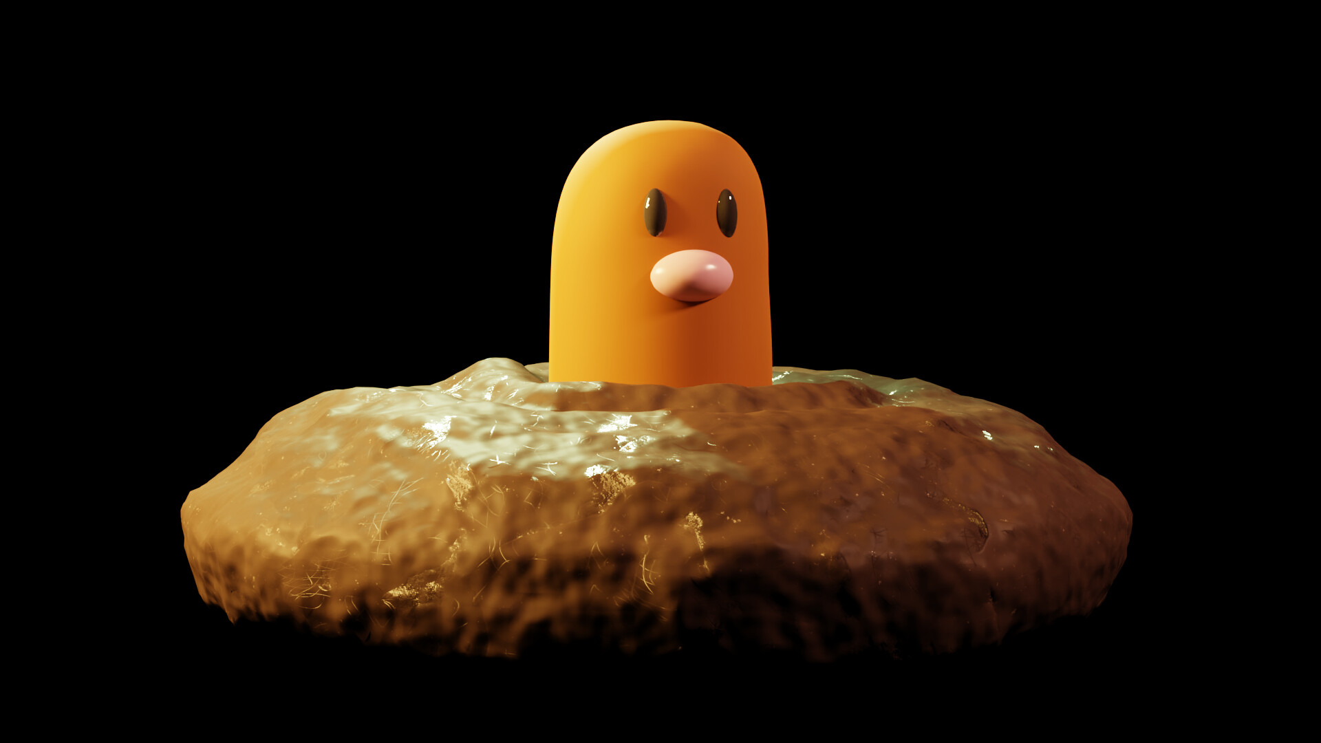 Taylor Dickinson - Pokemon - Diglett (3D Fan Art)