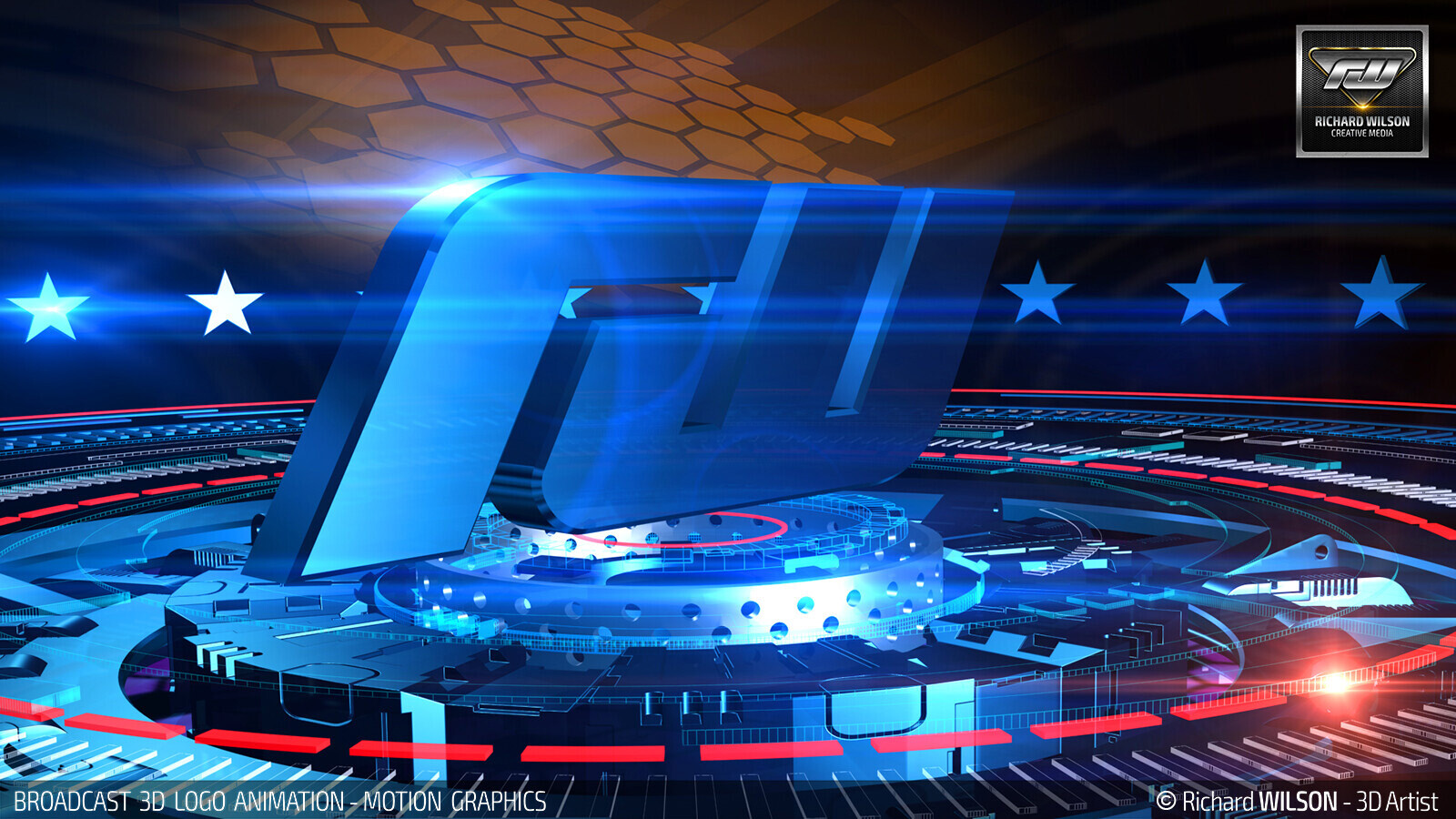 ArtStation - 3D Broadcast Logo Animation - Motion Graphics