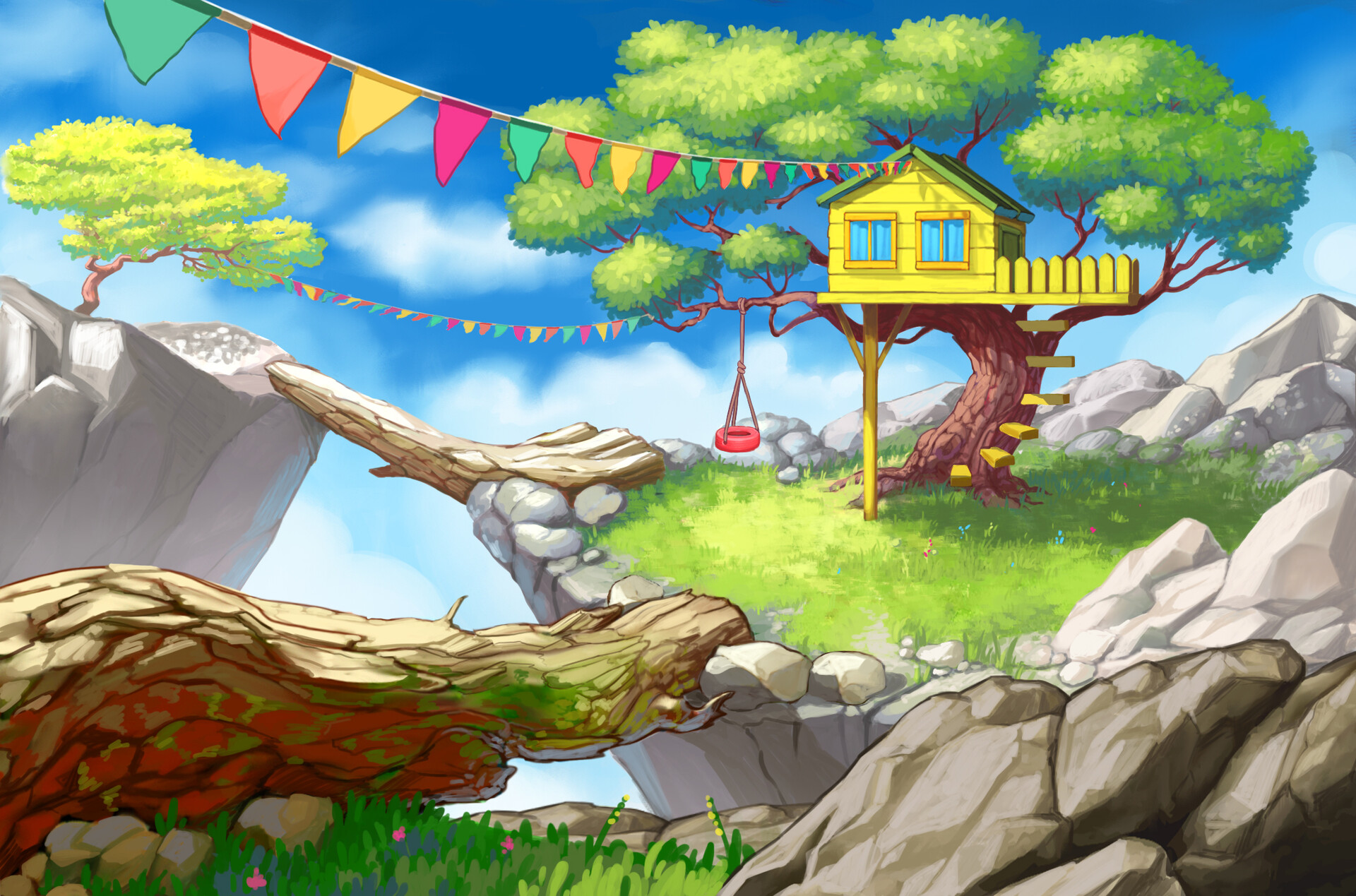 ArtStation - Tree house exterior