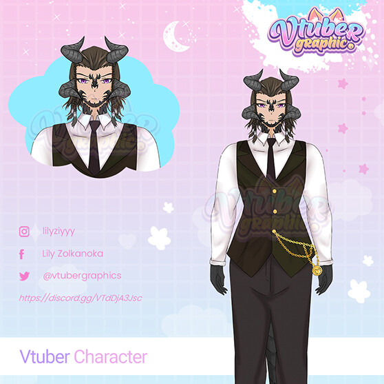 ArtStation - goat man vtuber